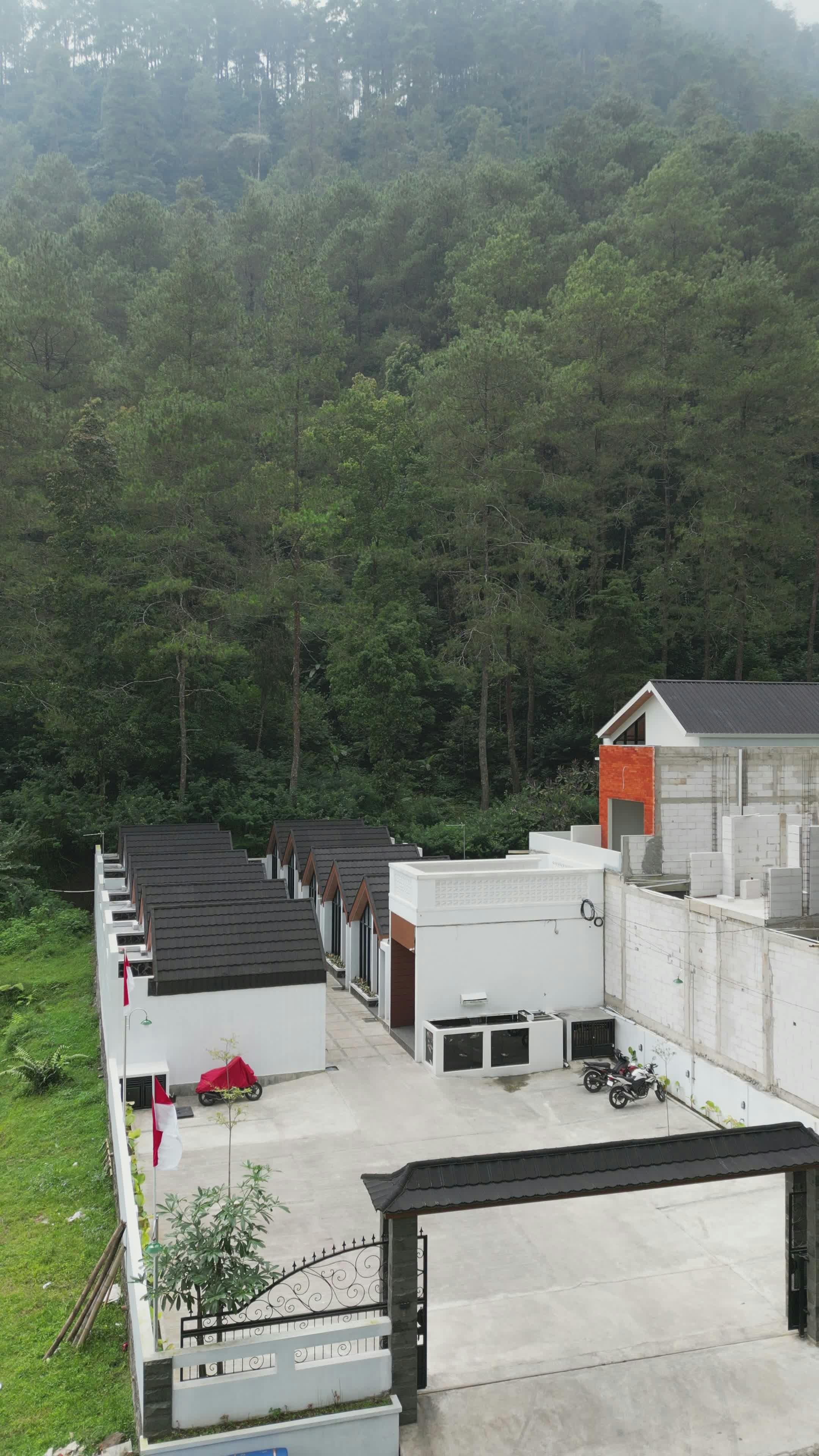 Modern Compound in Lush Forest Landscape Free Stock Video Footage ...