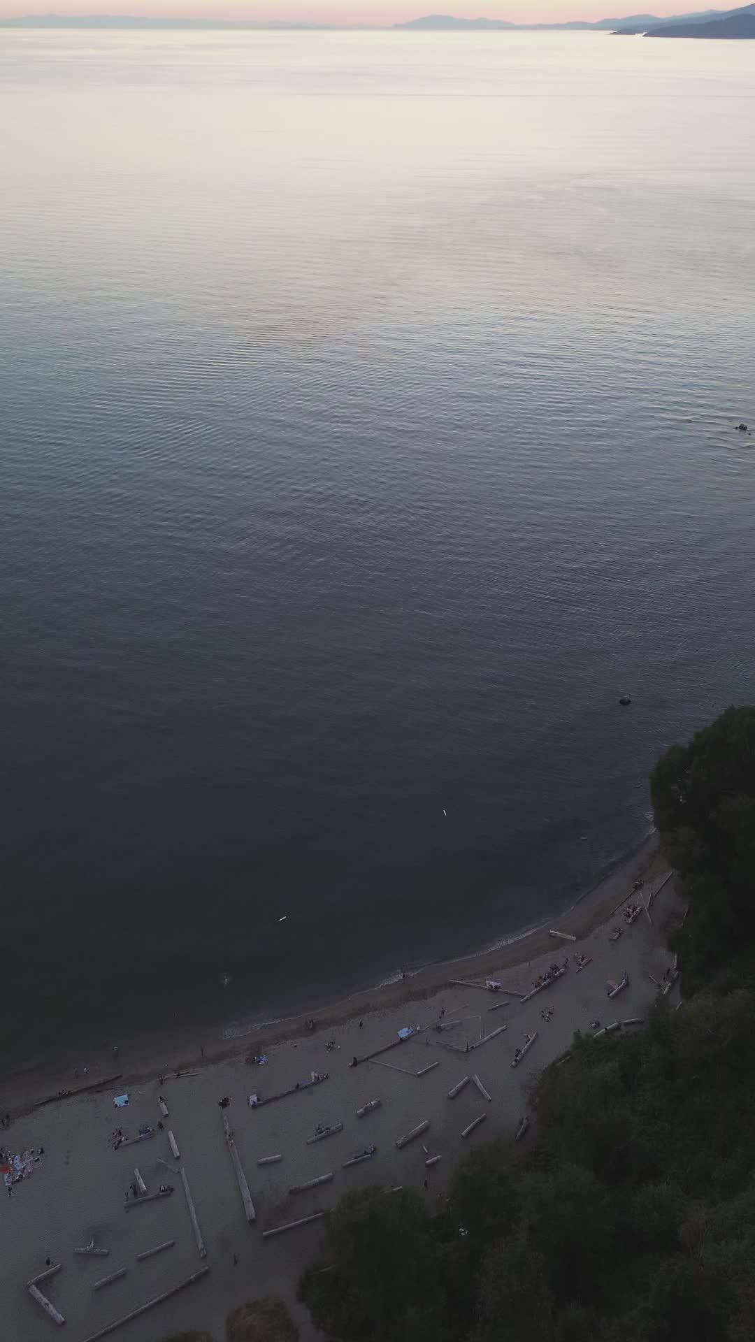 Stunning Beach Sunset Aerial View Free Stock Video Footage, Royalty ...
