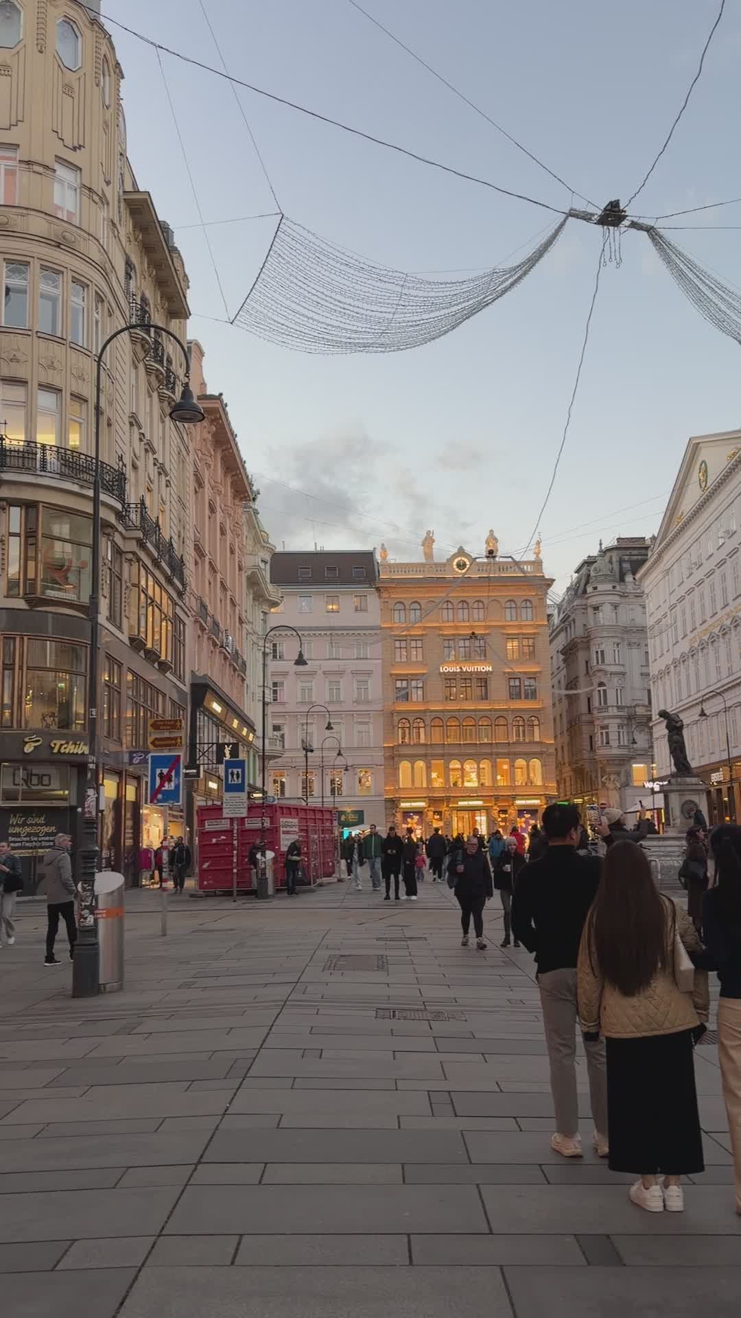 Historic Vienna Street with Iconic Architecture Free Stock Video ...