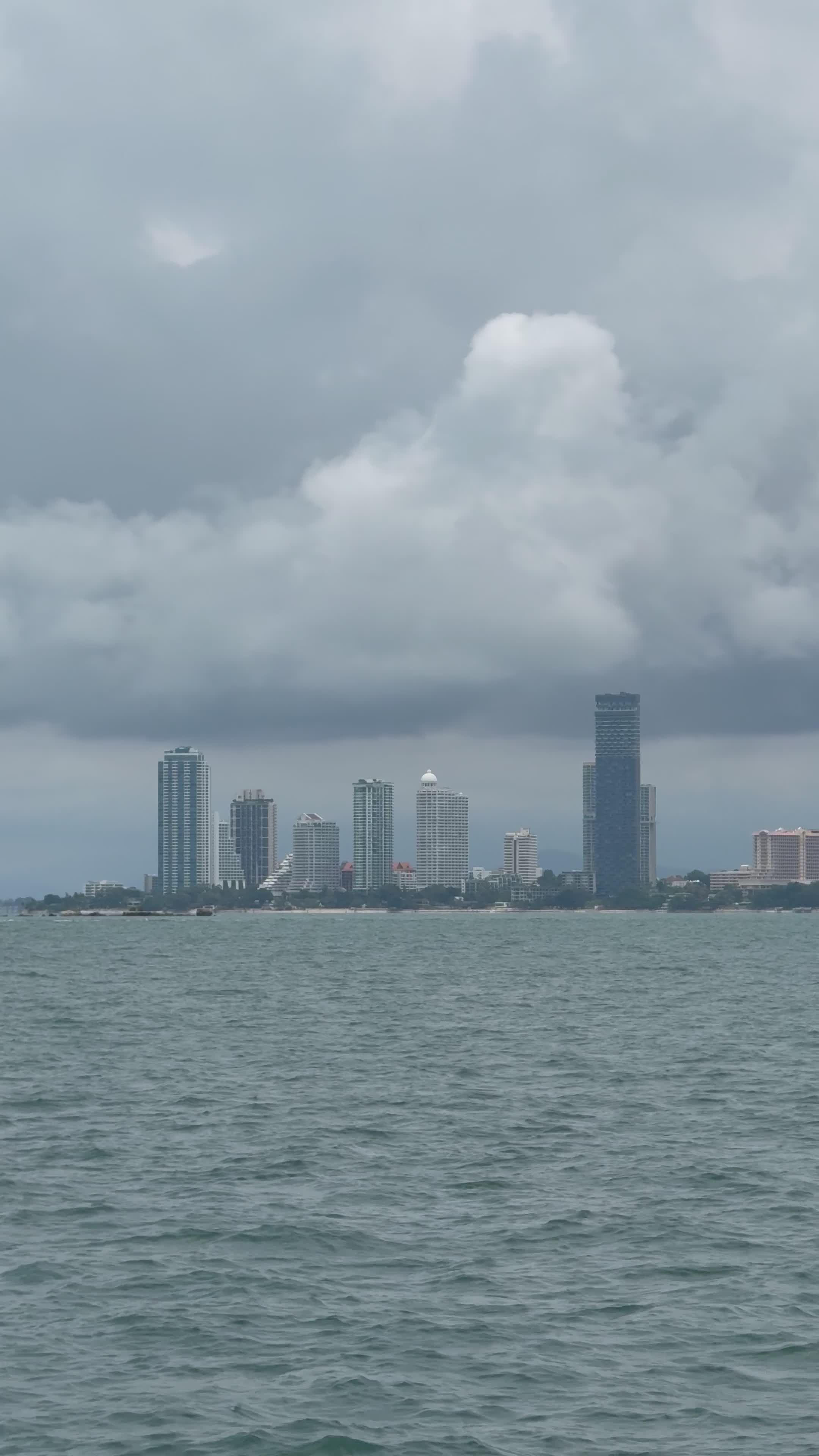 Cloudy Miami Skyline Across the Bay Free Stock Video Footage, Royalty ...