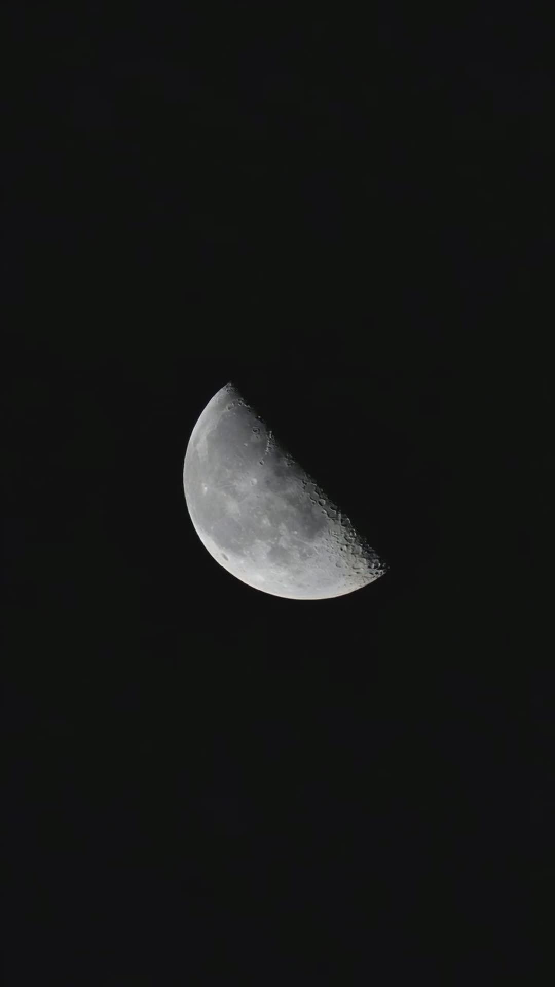 Stunning Half Moon in Night Sky Free Stock Video Footage, Royalty-Free ...