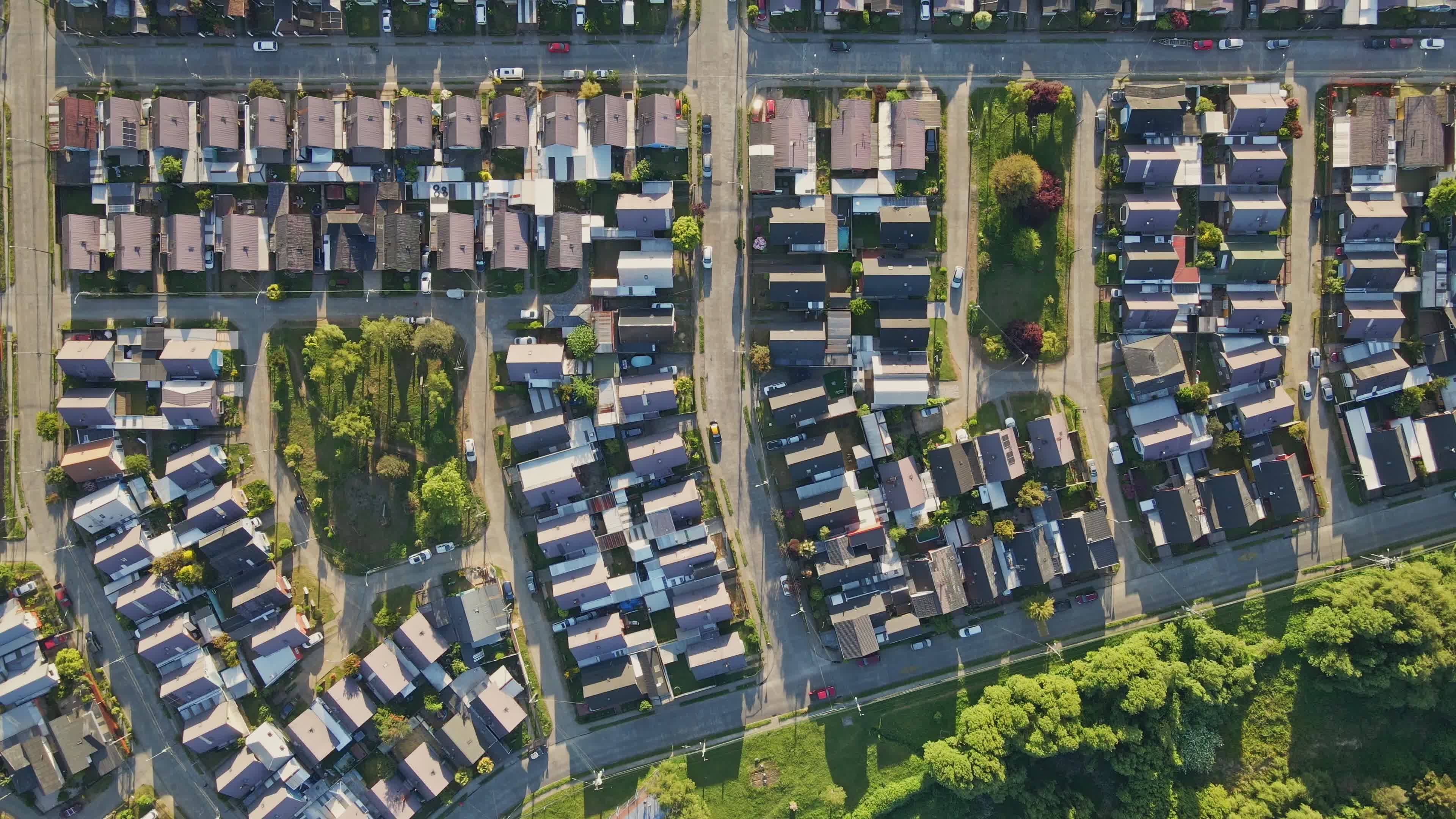Aerial View of Residential Neighborhood Free Stock Video Footage ...