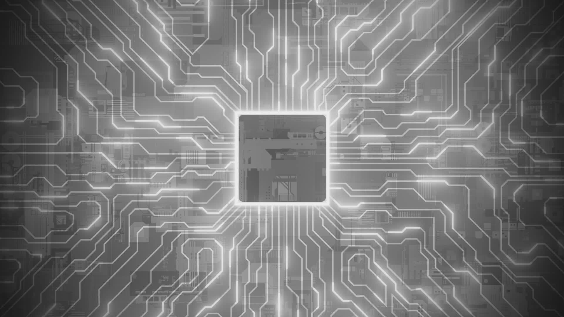 Futuristic Circuit Board Animation Free Stock Video Footage, Royalty ...