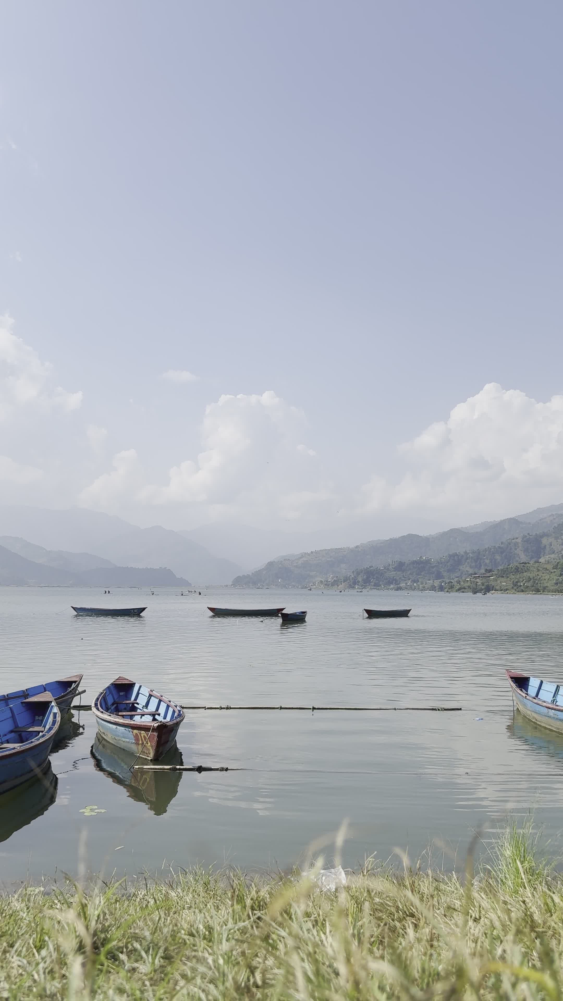 Tranquil Boat Scene on Phewa Lake, Nepal Free Stock Video Footage ...
