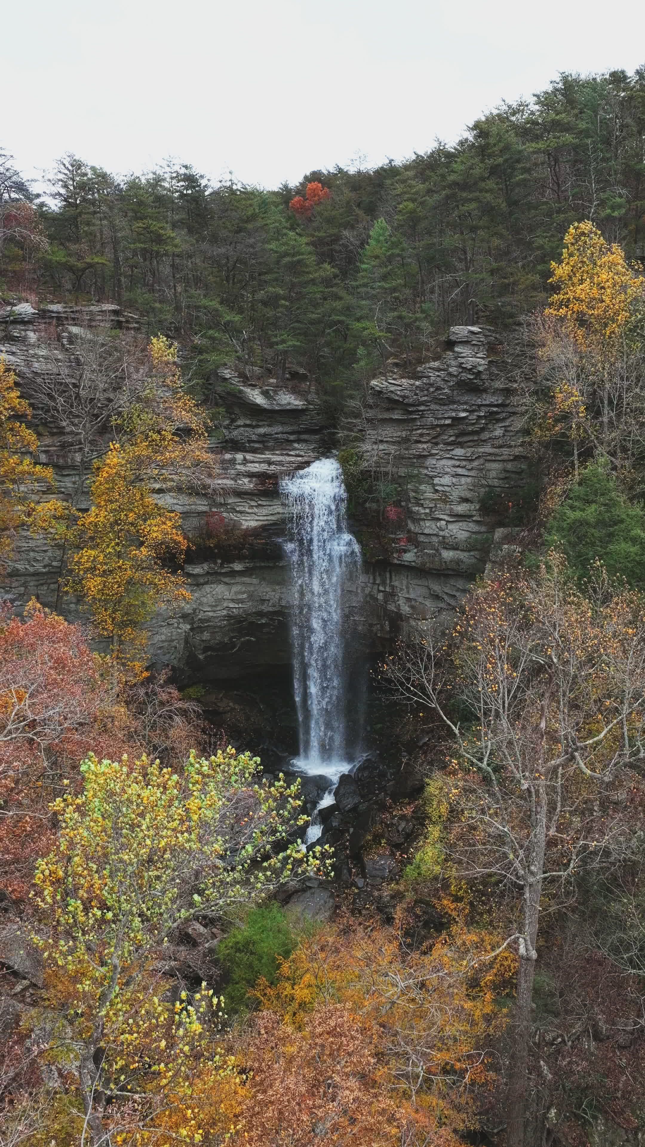 Aerial View of Buzzard's Point Waterfall Free Stock Video Footage ...