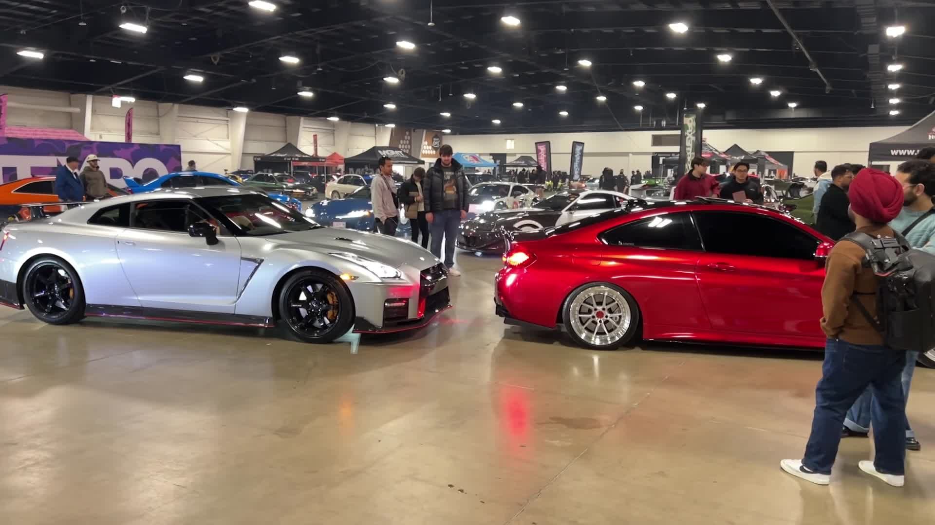Car Show Indoor Display of Sleek Modern Cars Free Stock Video Footage ...