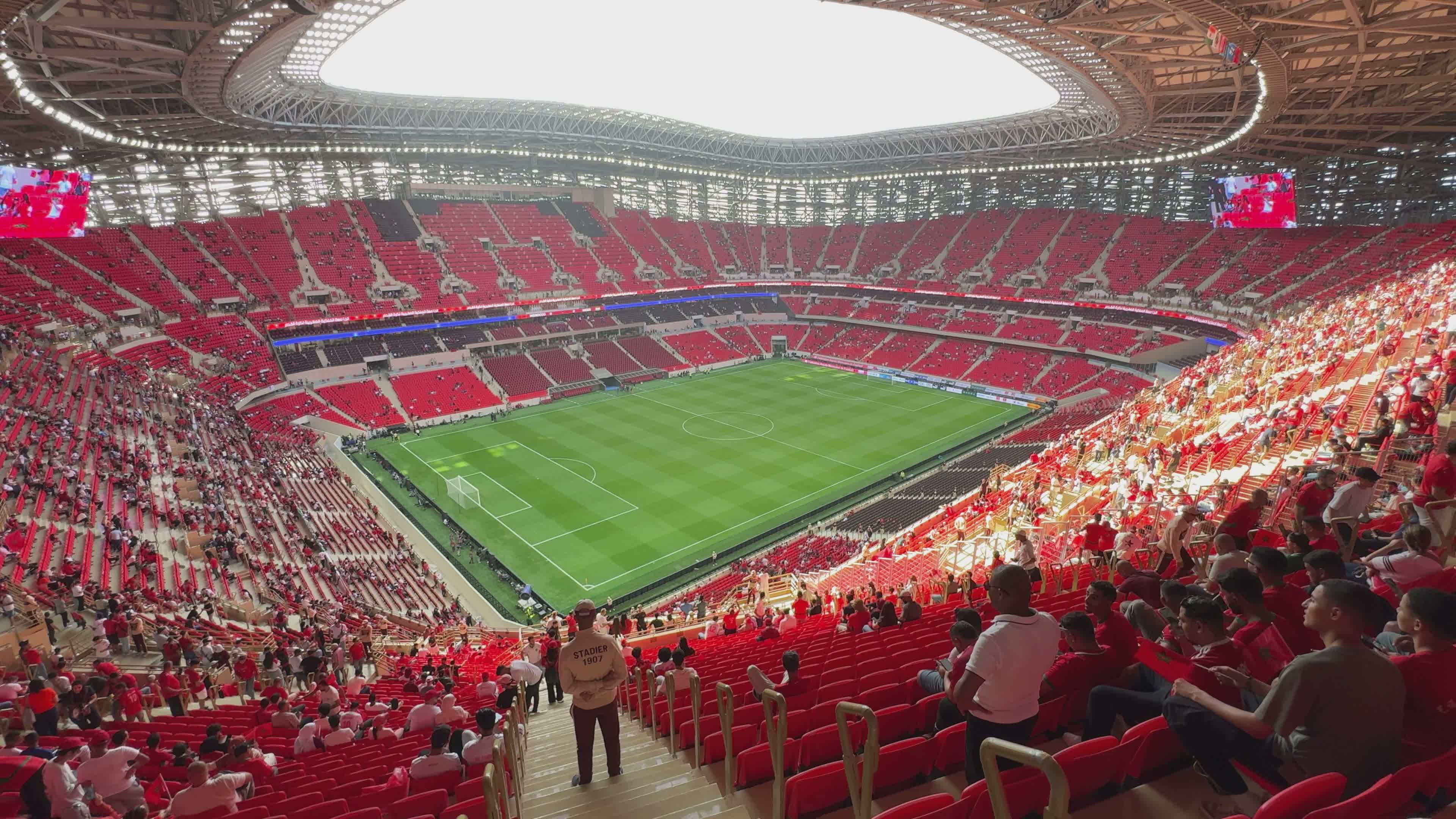 Vibrant Soccer Stadium Crowd During Daytime Match Free Stock Video ...