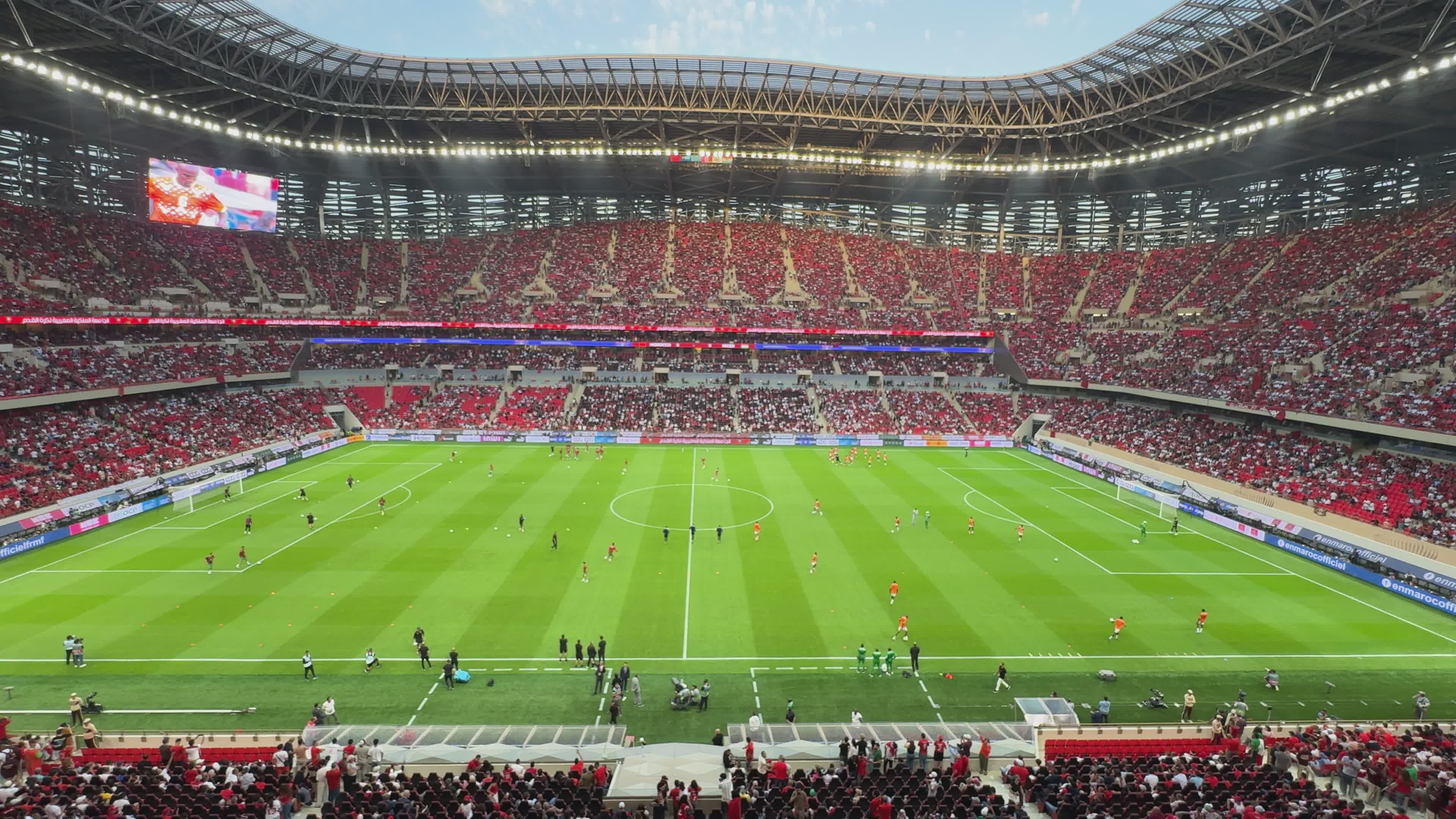 Exciting Football Match in Packed Stadium Free Stock Video Footage ...