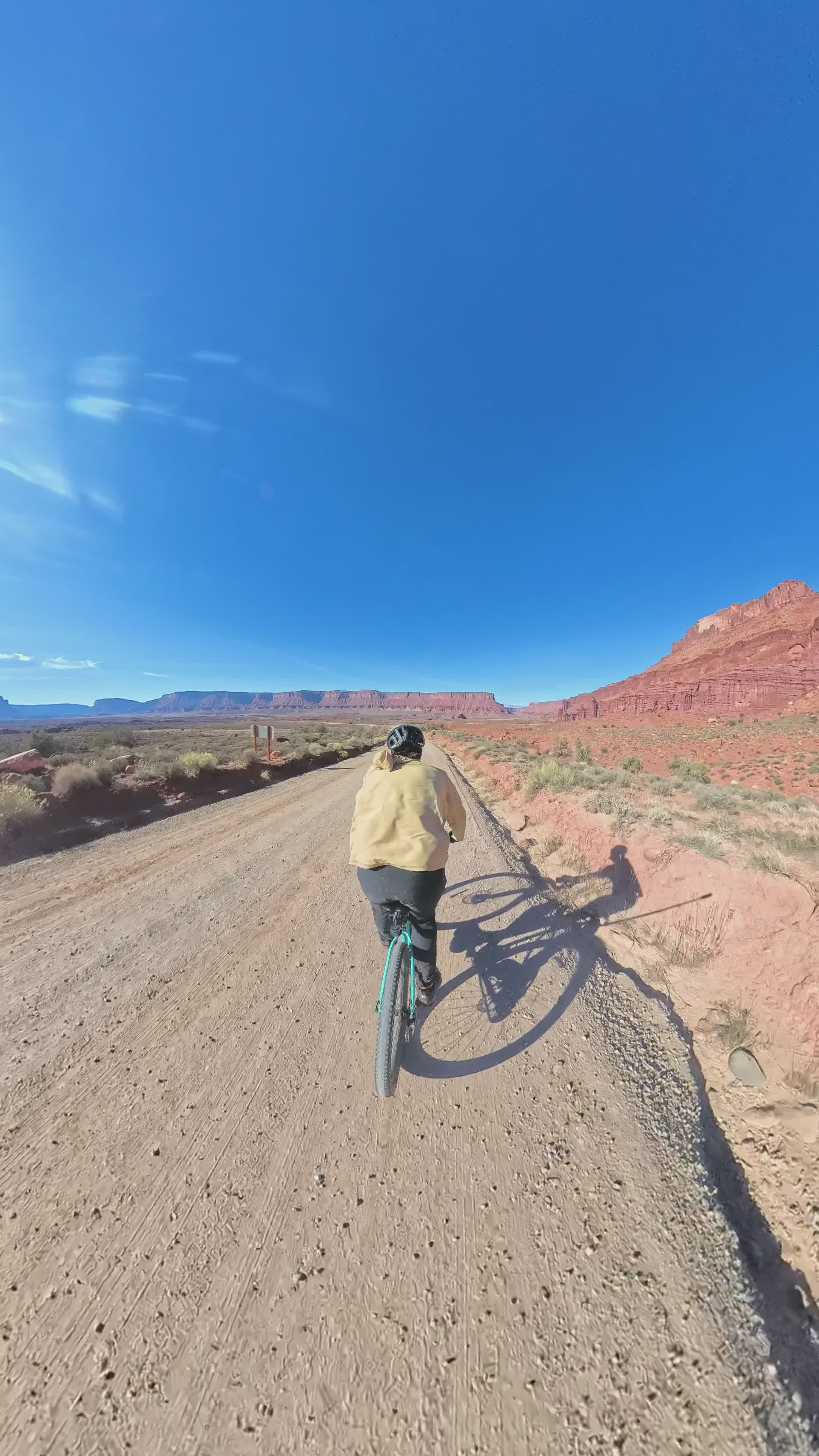Mountain Biking Adventure in Utah's Desert Landscape Free Stock Video ...