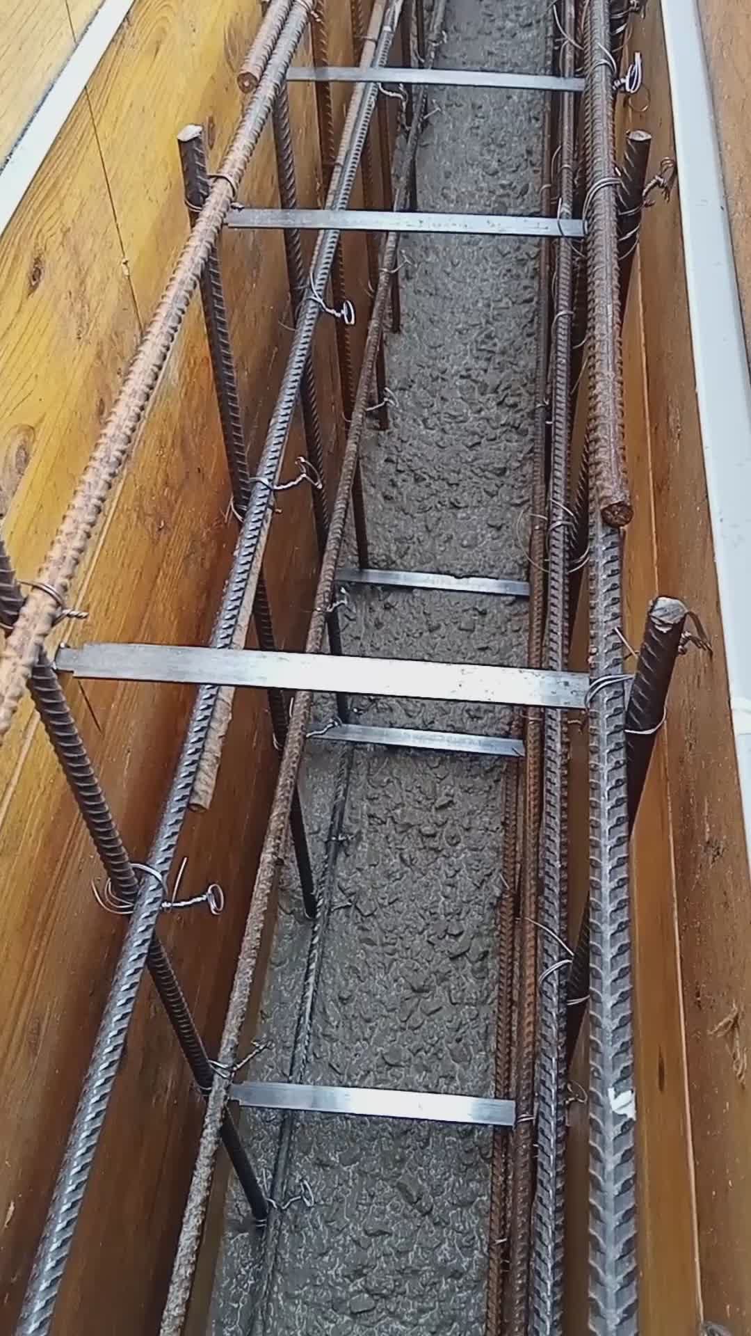 Reinforced Concrete Casting Process in Construction Free Stock Video ...