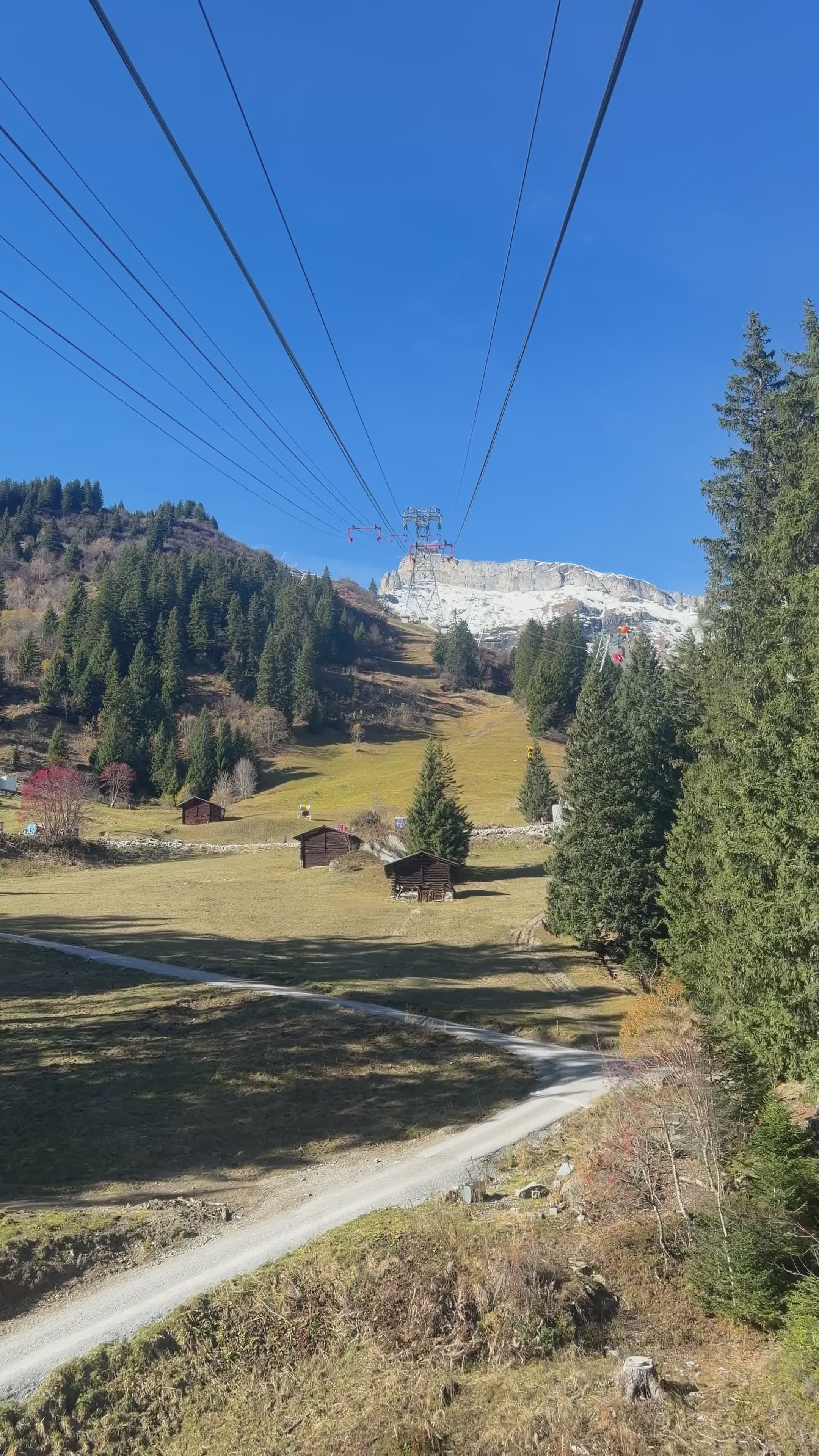 Alpine Cable Car Ride Through Scenic Mountains Free Stock Video Footage ...