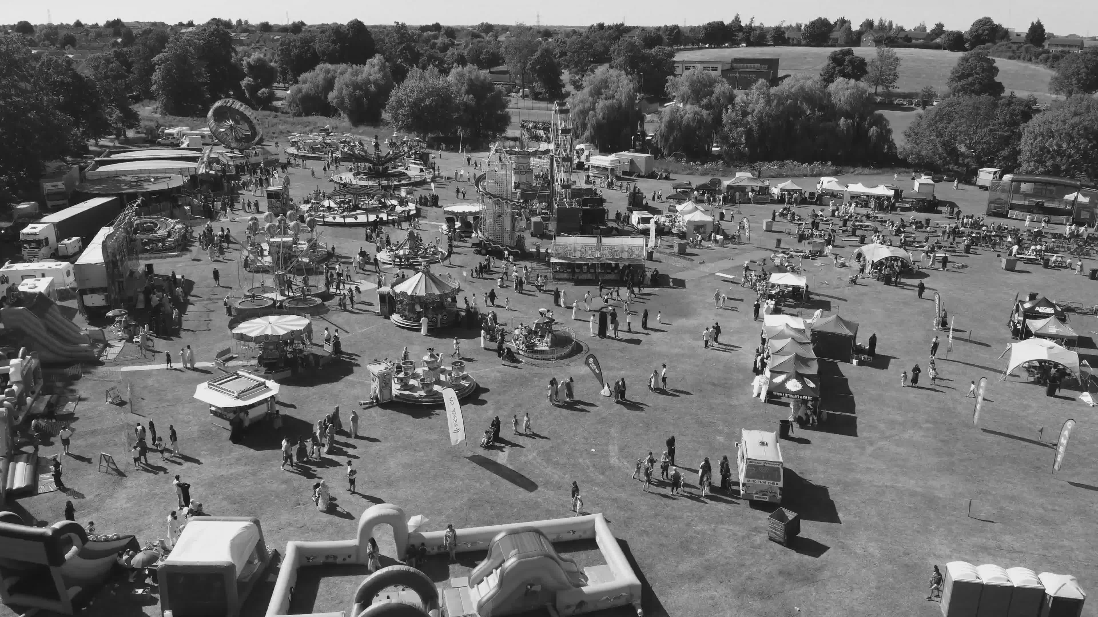 Aerial View of Outdoor Summer Festival Free Stock Video Footage ...