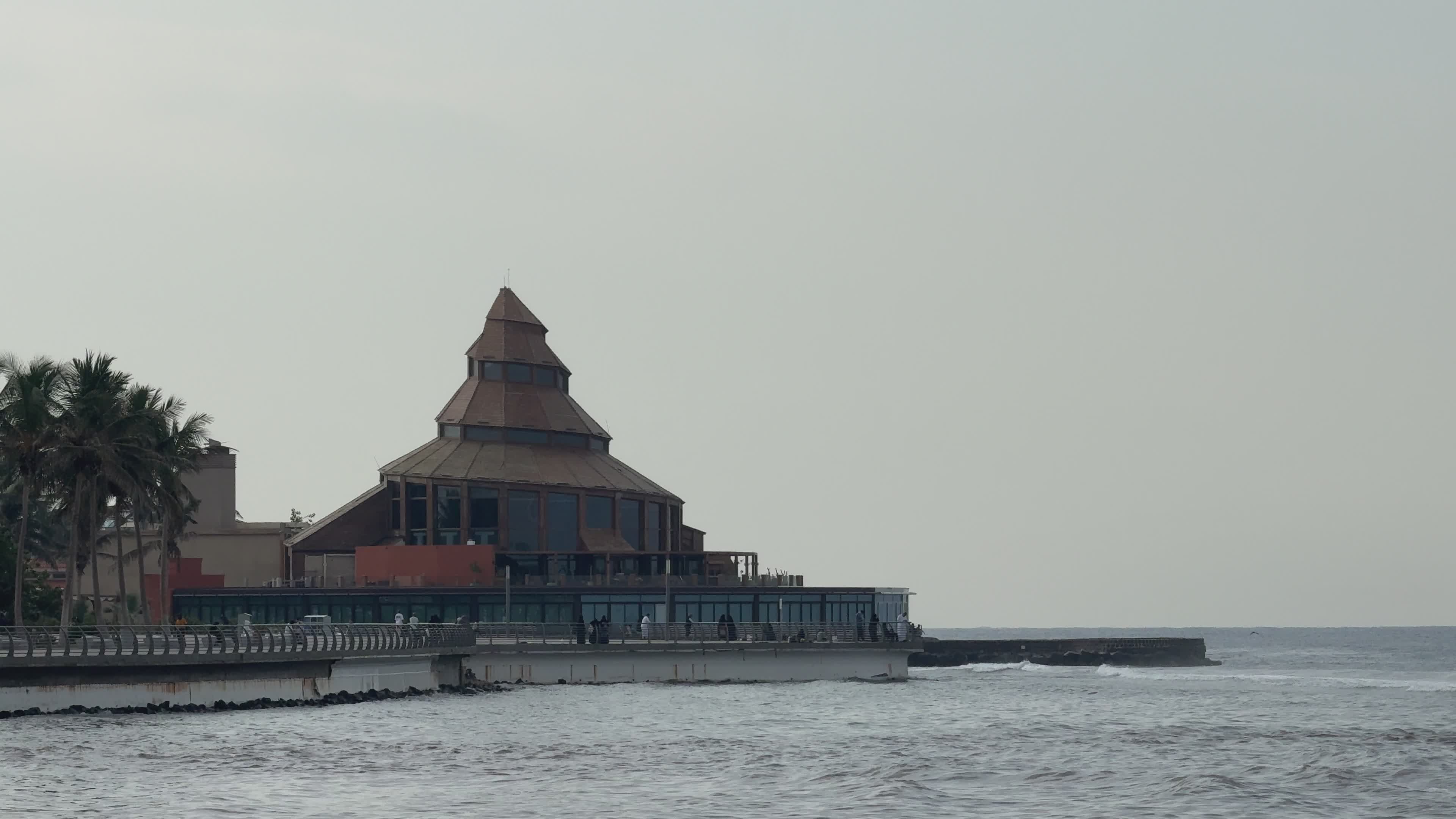 Jeddah Corniche with Iconic Waterfront Architecture Free Stock Video ...