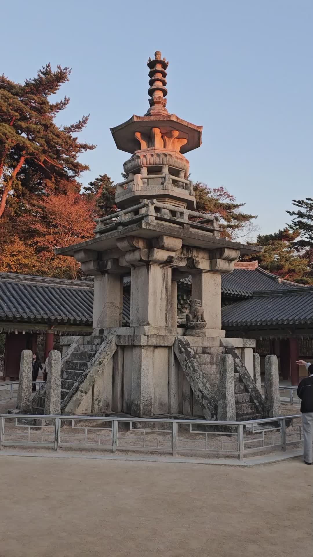 Seokgatap Pagoda at Bulguksa Temple, Korea Free Stock Video Footage ...
