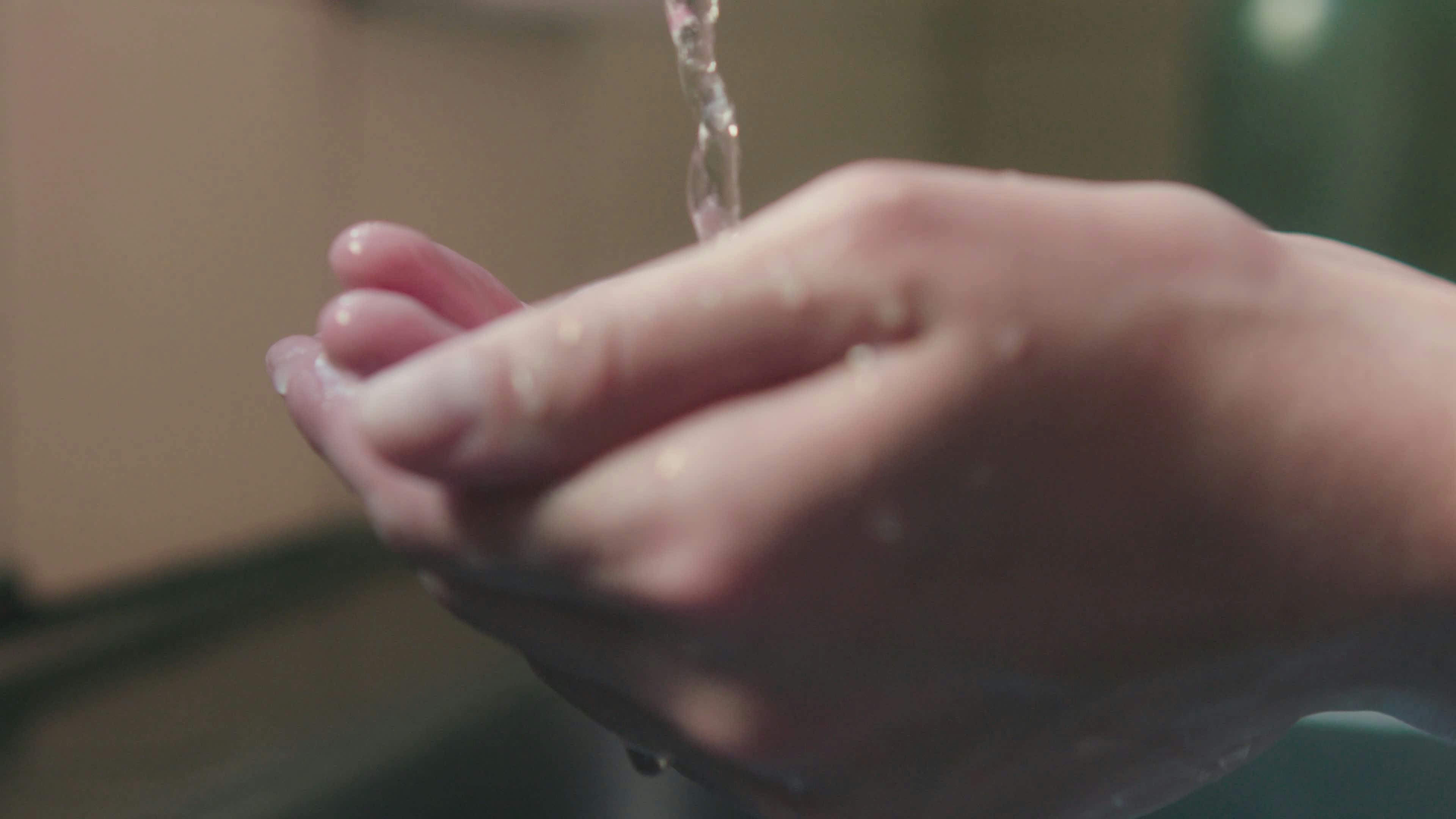 Slow Motion Close-Up of Washing Hands Free Stock Video Footage, Royalty ...