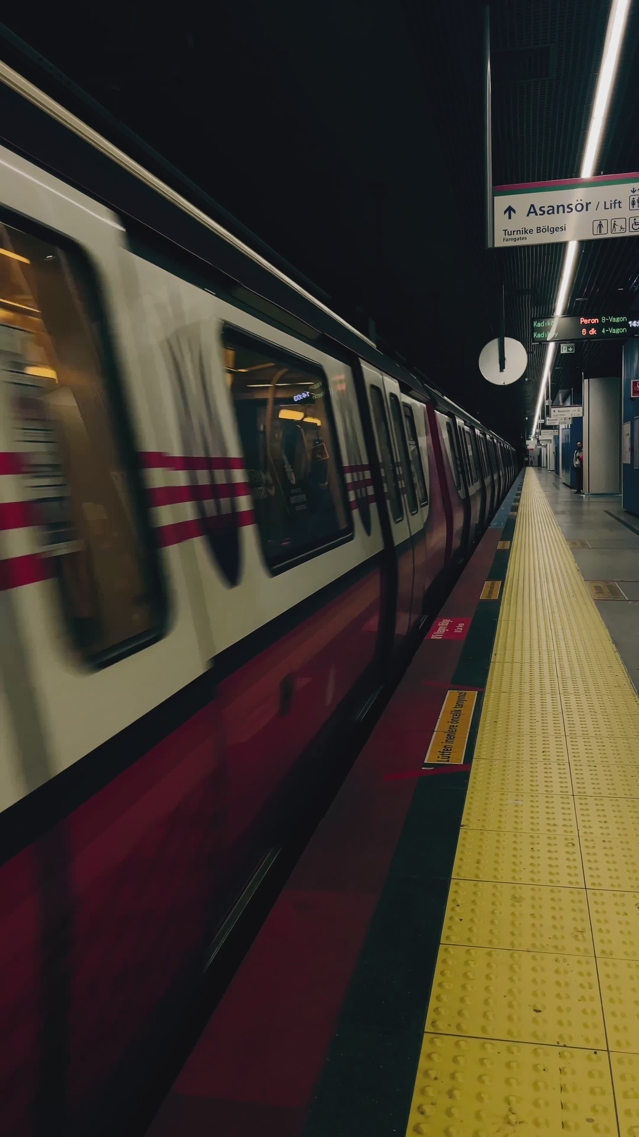 Modern Metro Train Arriving at Urban Station Free Stock Video Footage ...