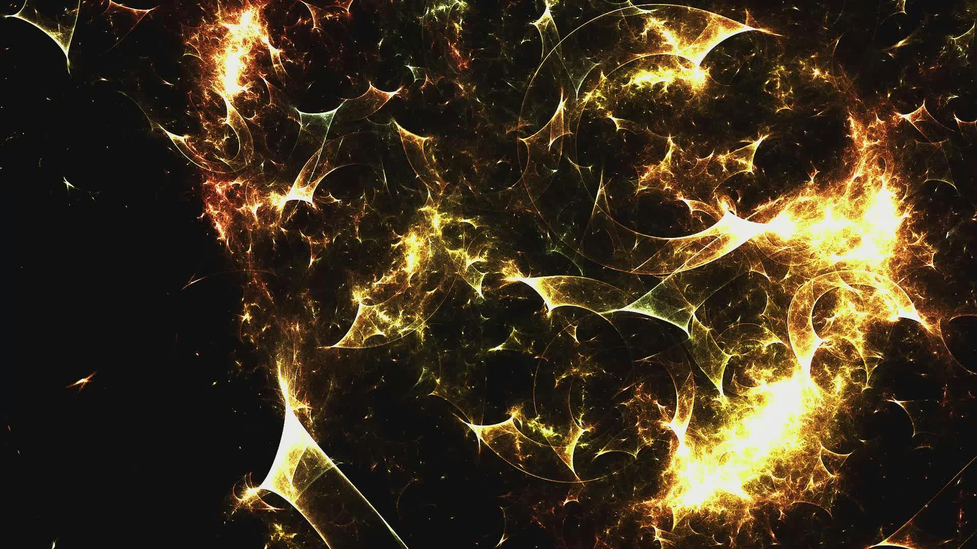 Abstract Golden Light Trails with Starry Background Free Stock Video Footage, Royalty-Free 4K ...