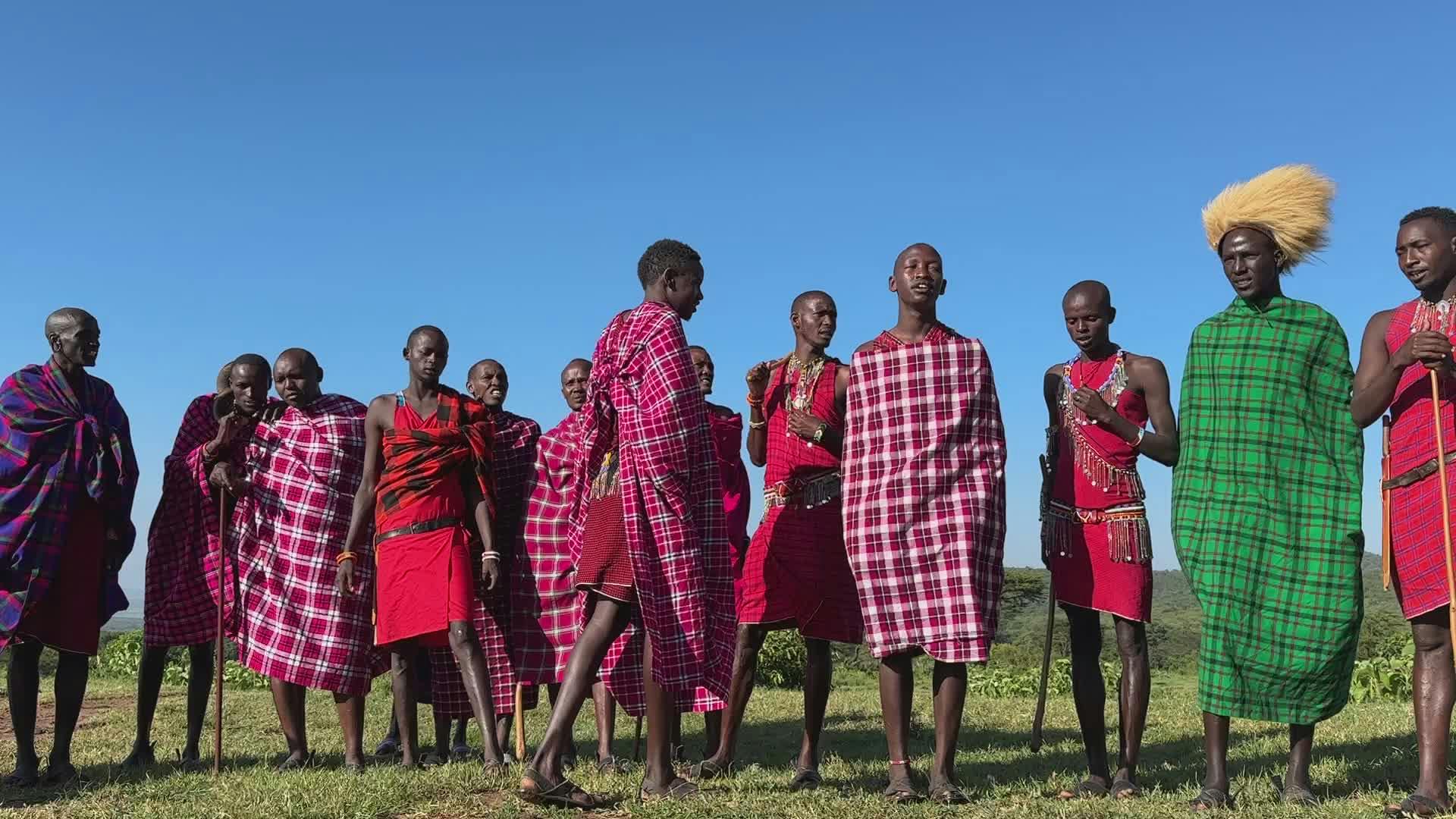 Vibrant Maasai Group Gathering in Kenya Free Stock Video Footage ...
