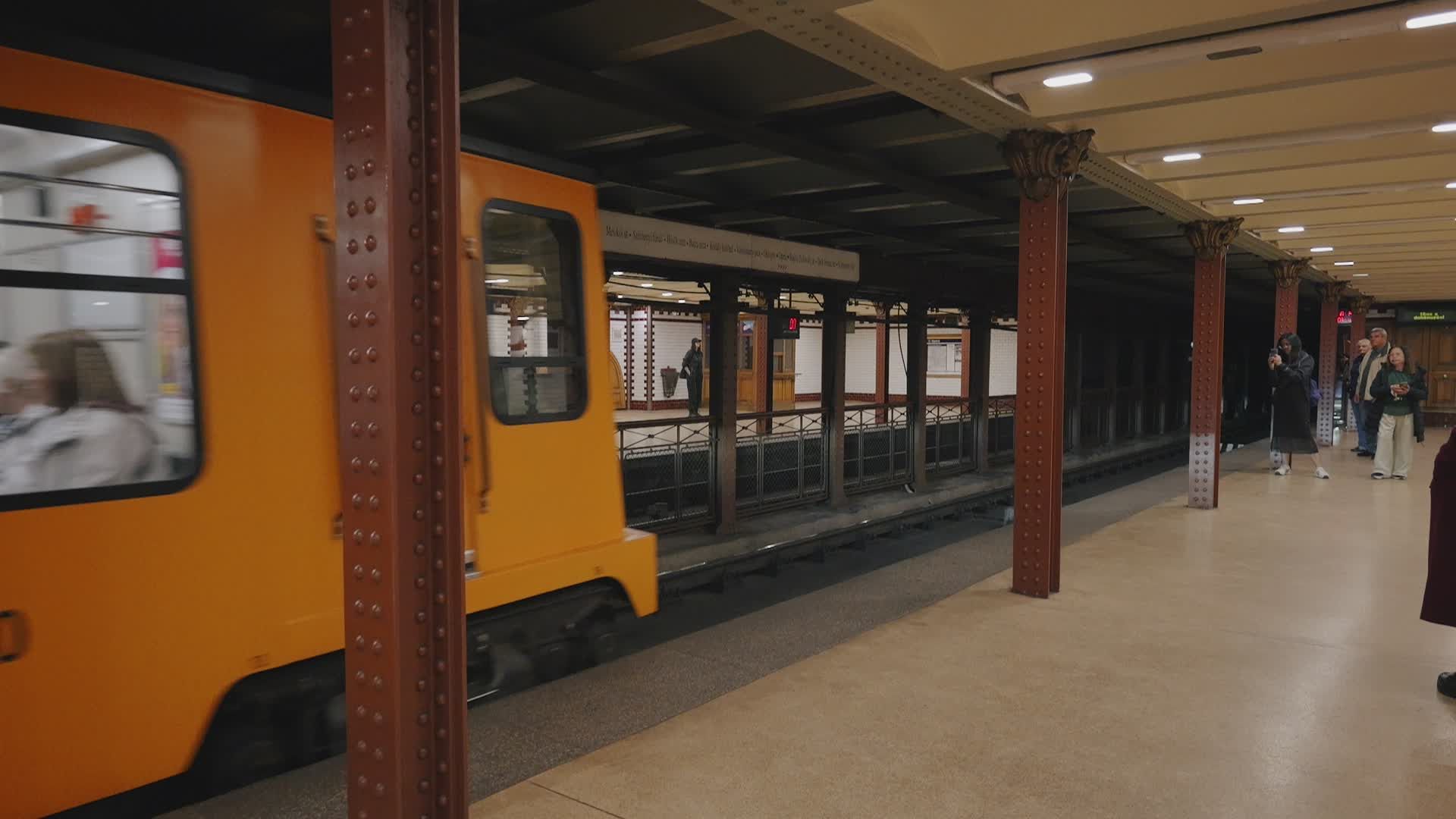 Iconic Budapest Underground Metro Scene Free Stock Video Footage ...