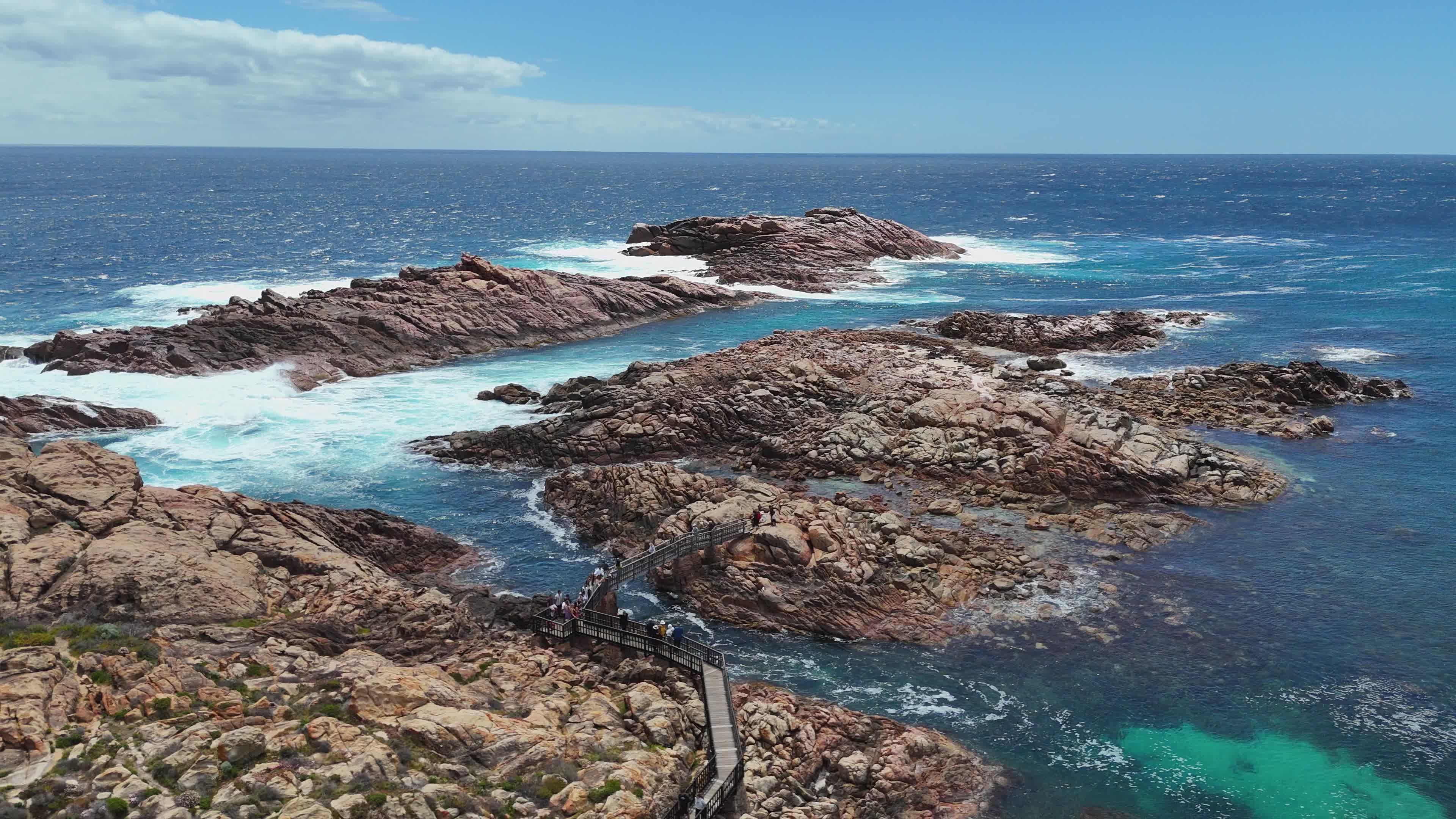 Stunning Aerial View of Rugged Coastline Free Stock Video Footage ...