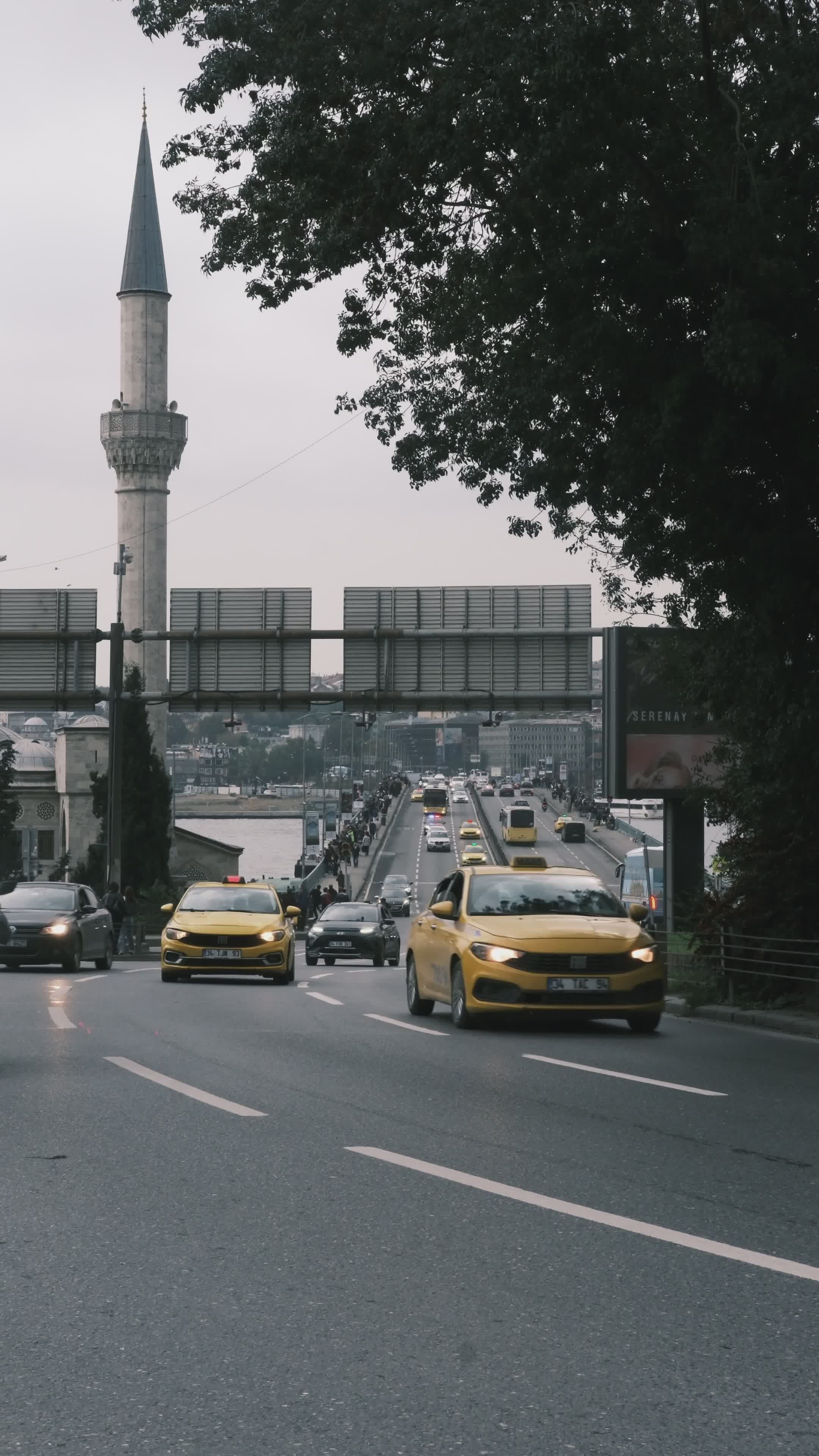 Bustling Istanbul City Traffic Scene Free Stock Video Footage, Royalty ...