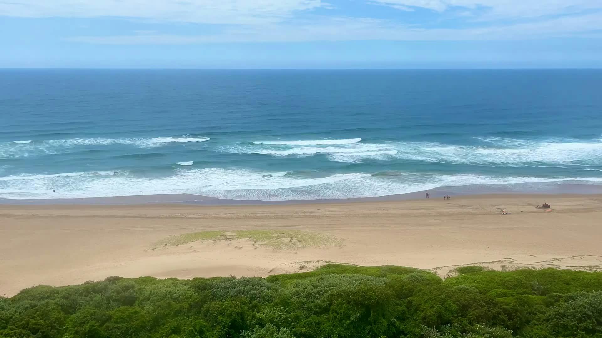 Stunning Aerial View of Coastal Beach Scene Free Stock Video Footage ...