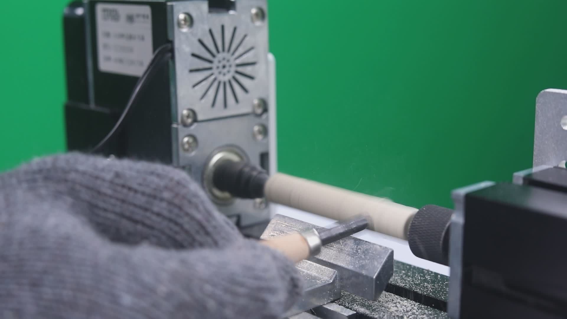Close-Up of Lathe Machine Operating with Precision Free Stock Video ...