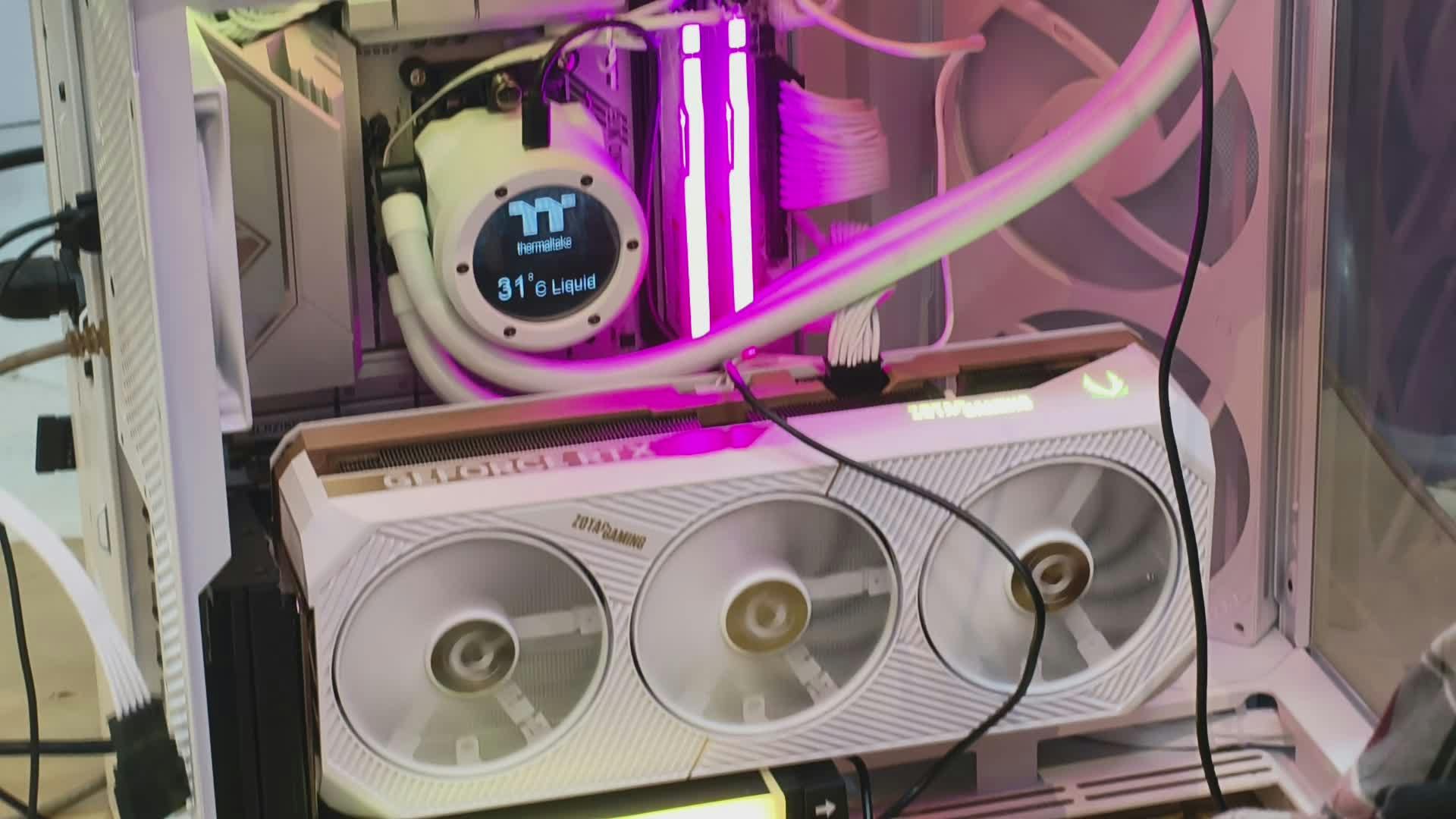 High-Performance Liquid Cooled PC Setup Free Stock Video Footage ...