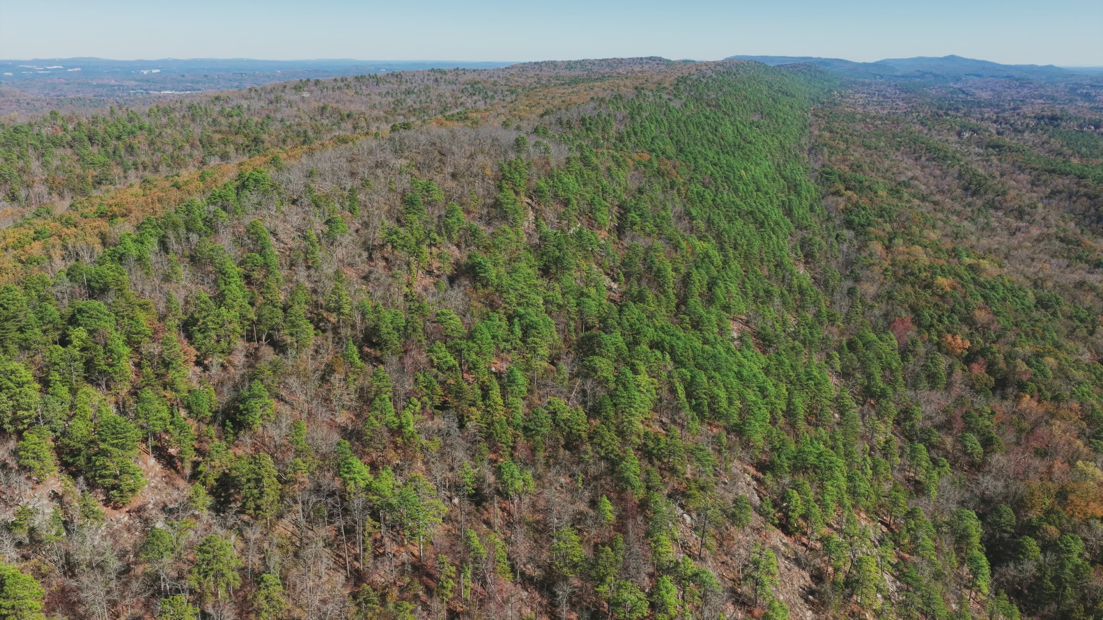 Breathtaking Aerial View of Green Forest Ridge Free Stock Video Footage ...