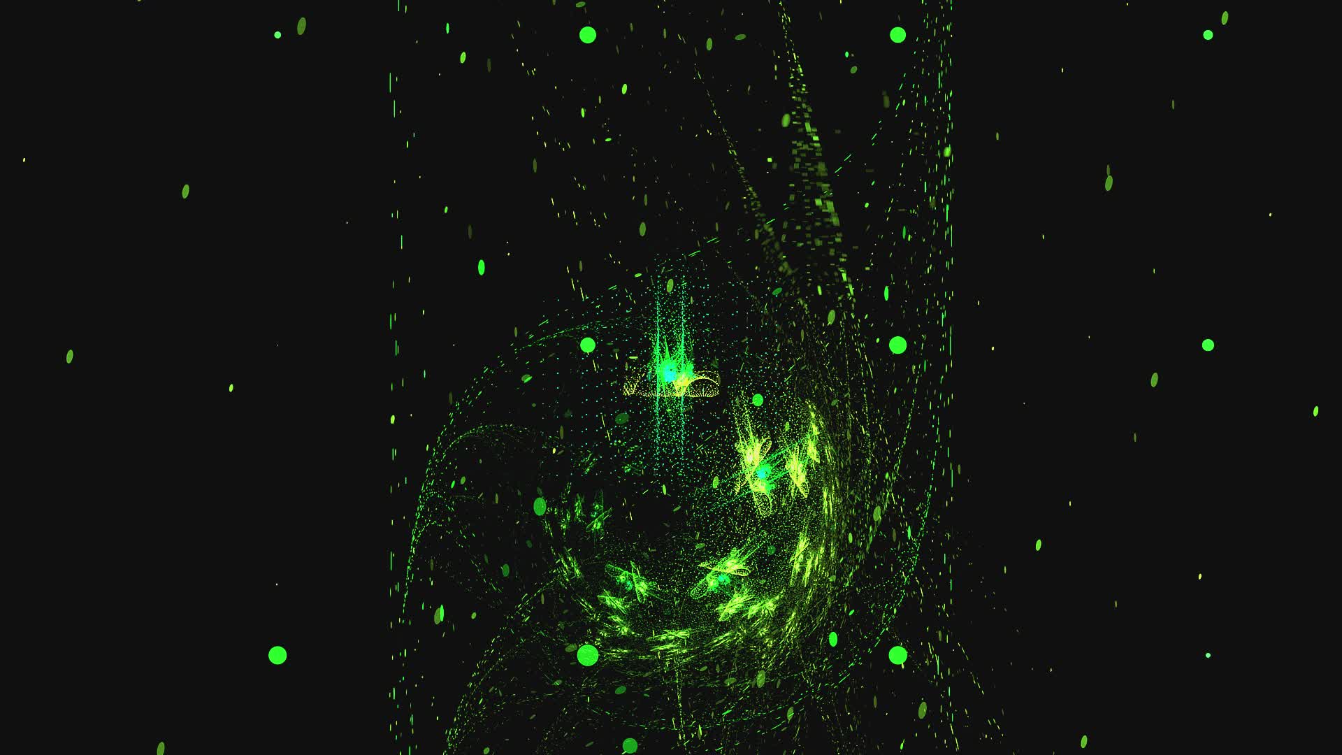 Dynamic Green Abstract Animation Loop Free Stock Video Footage, Royalty ...