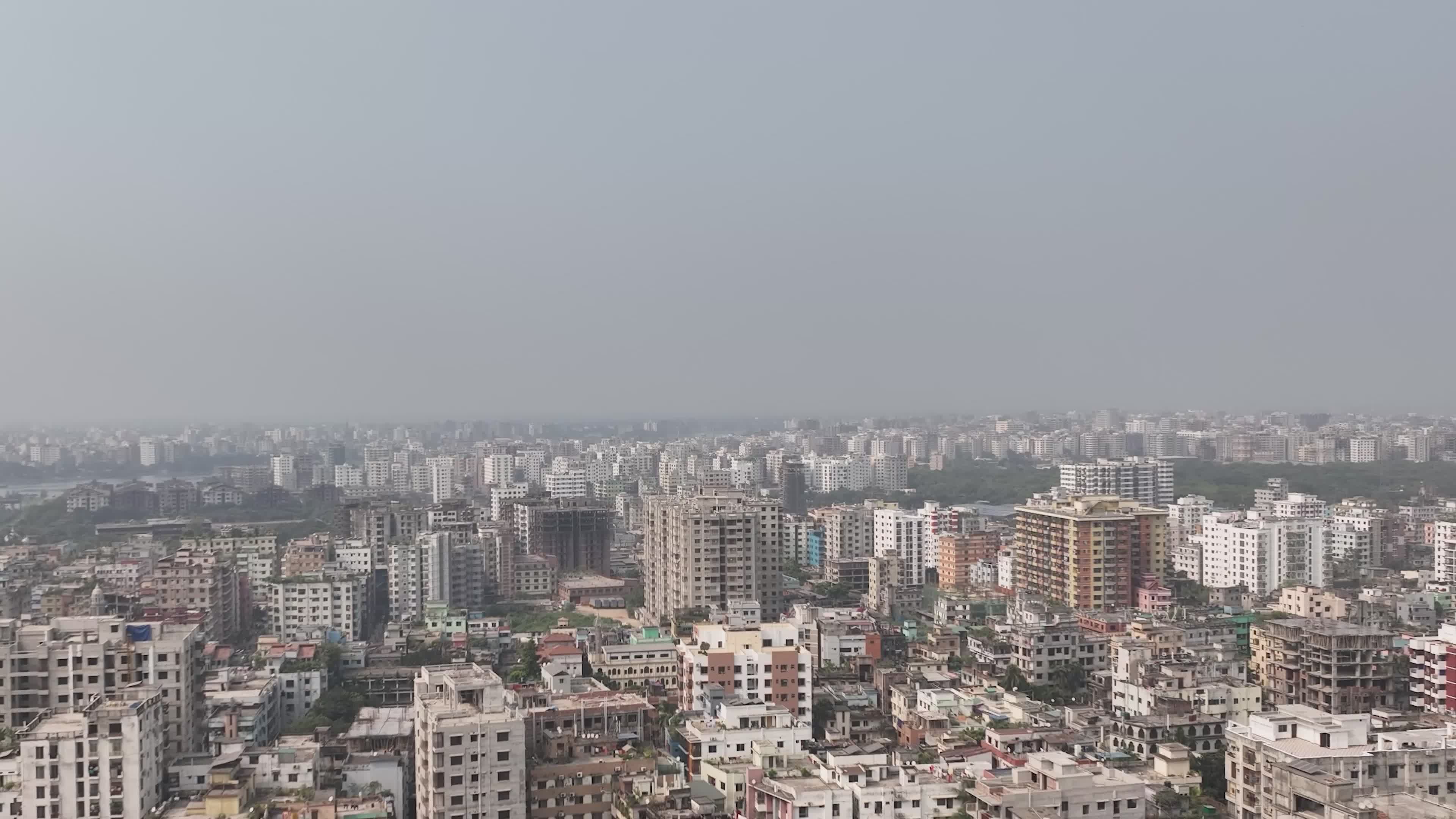 Stunning Aerial View of Dhaka Cityscape Free Stock Video Footage ...