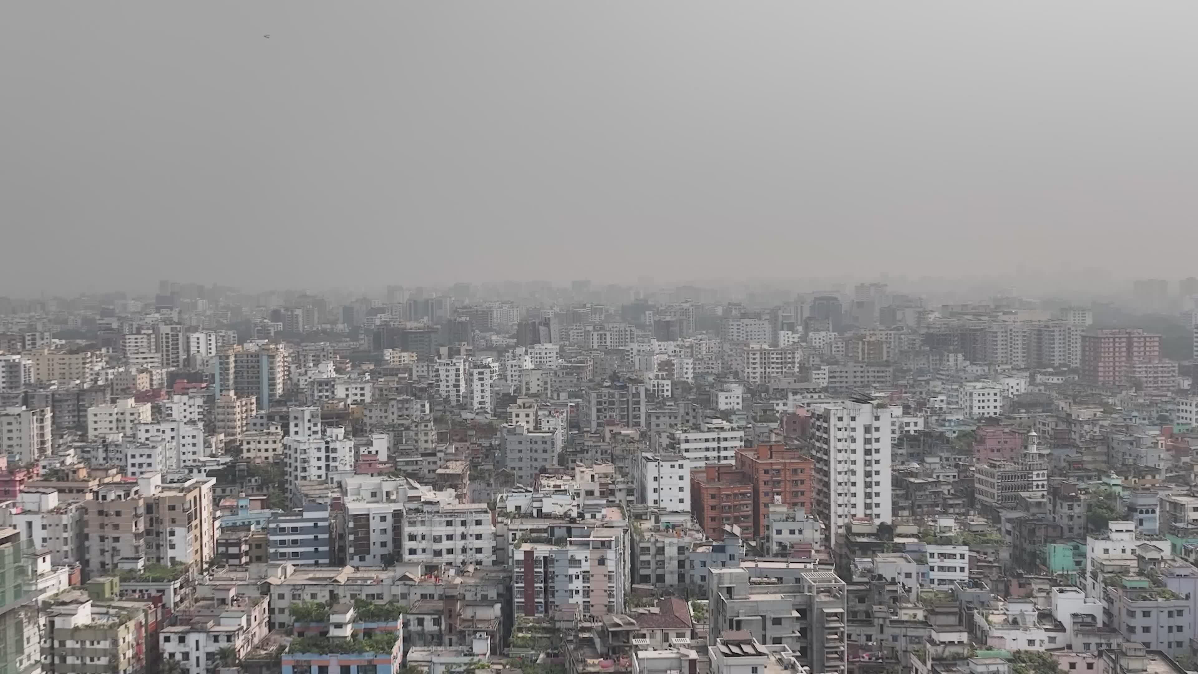 Aerial View of Dhaka City Skyline at Daytime Free Stock Video Footage ...