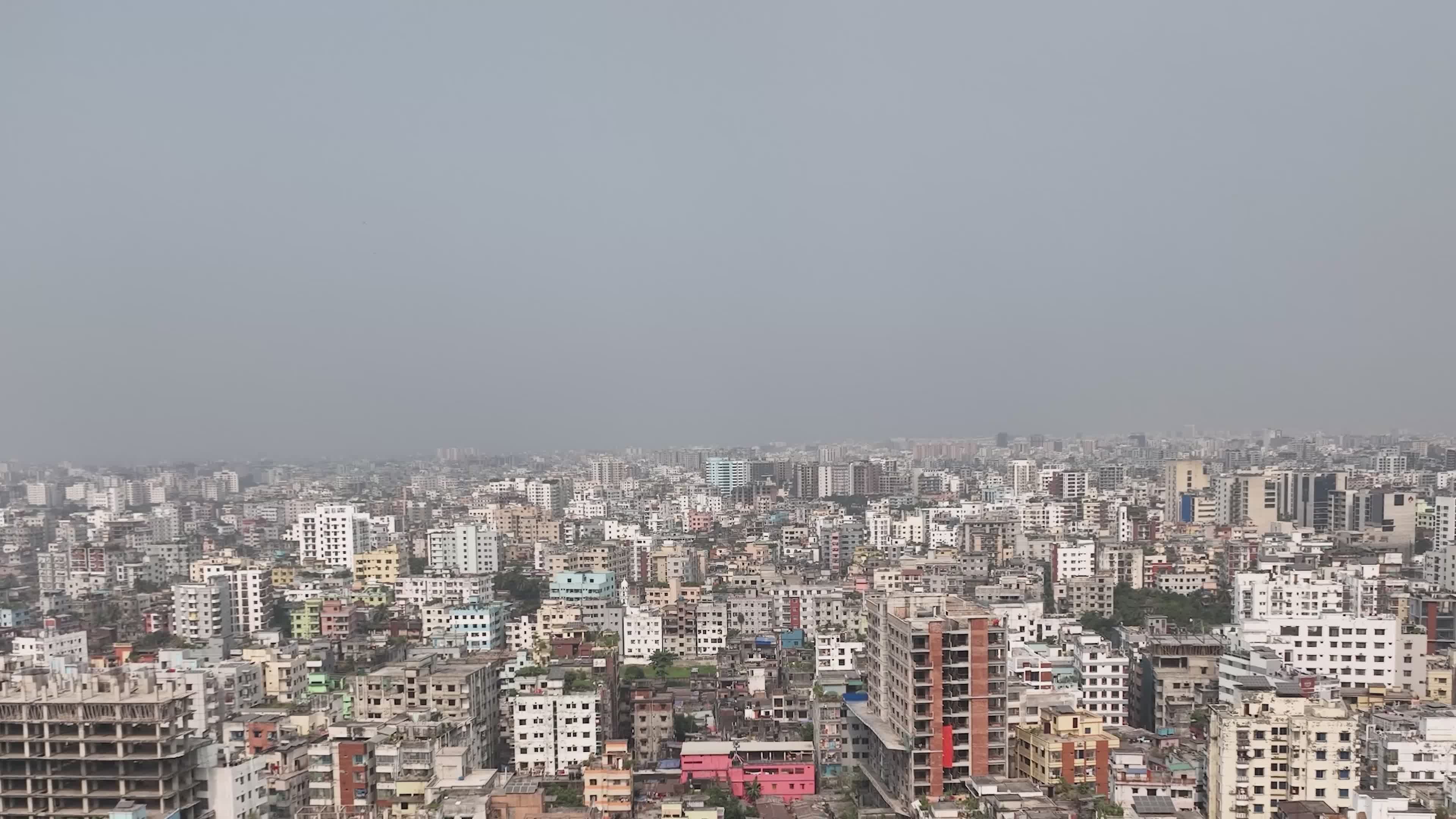 Aerial View of Dhaka City Skyline in 4K Free Stock Video Footage ...