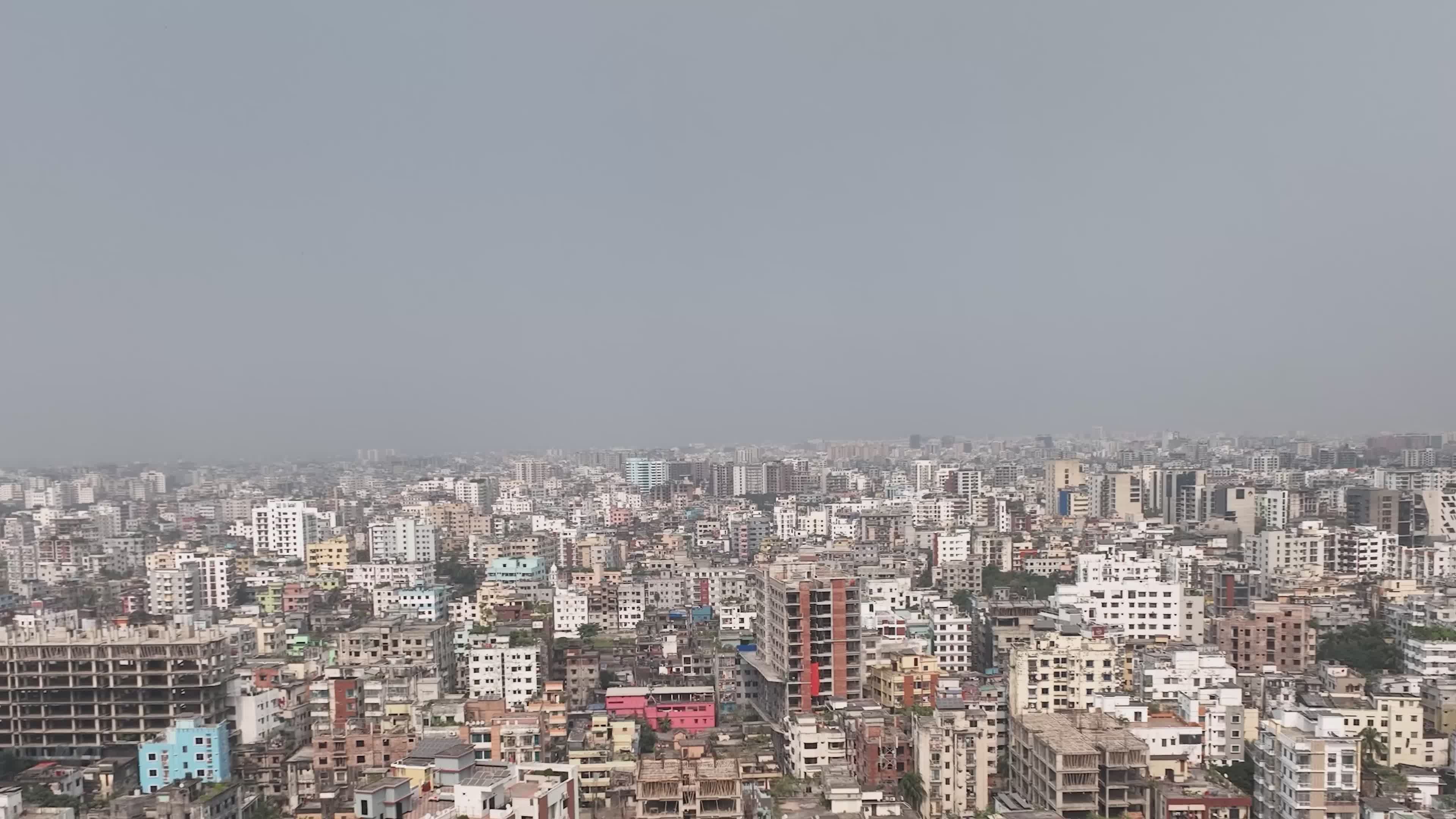 Aerial View of Dhaka City's Urban Landscape Free Stock Video Footage ...