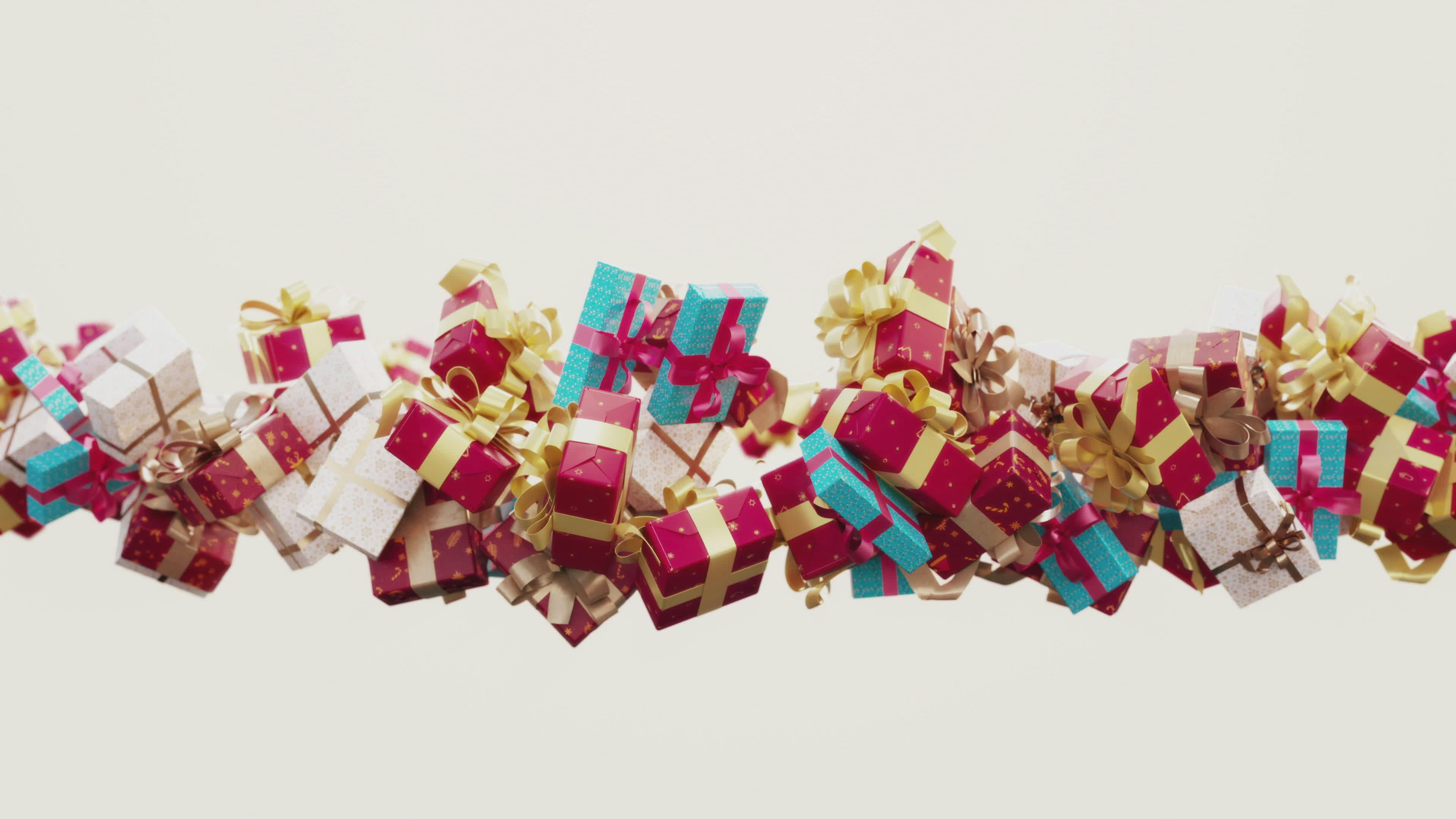 Dynamic Holiday Gift Box Rotation Animation Free Stock Video Footage ...