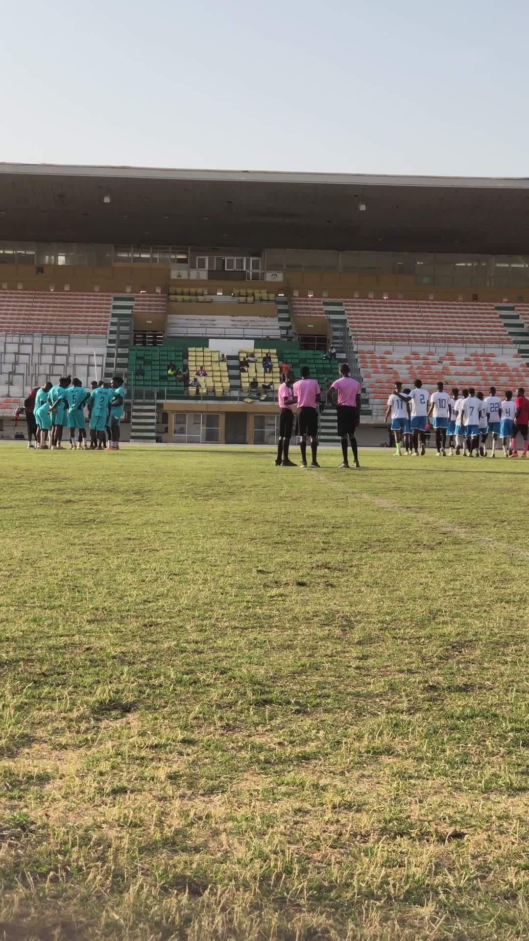 Soccer Teams Lining Up Before Match in Stadium Free Stock Video Footage ...