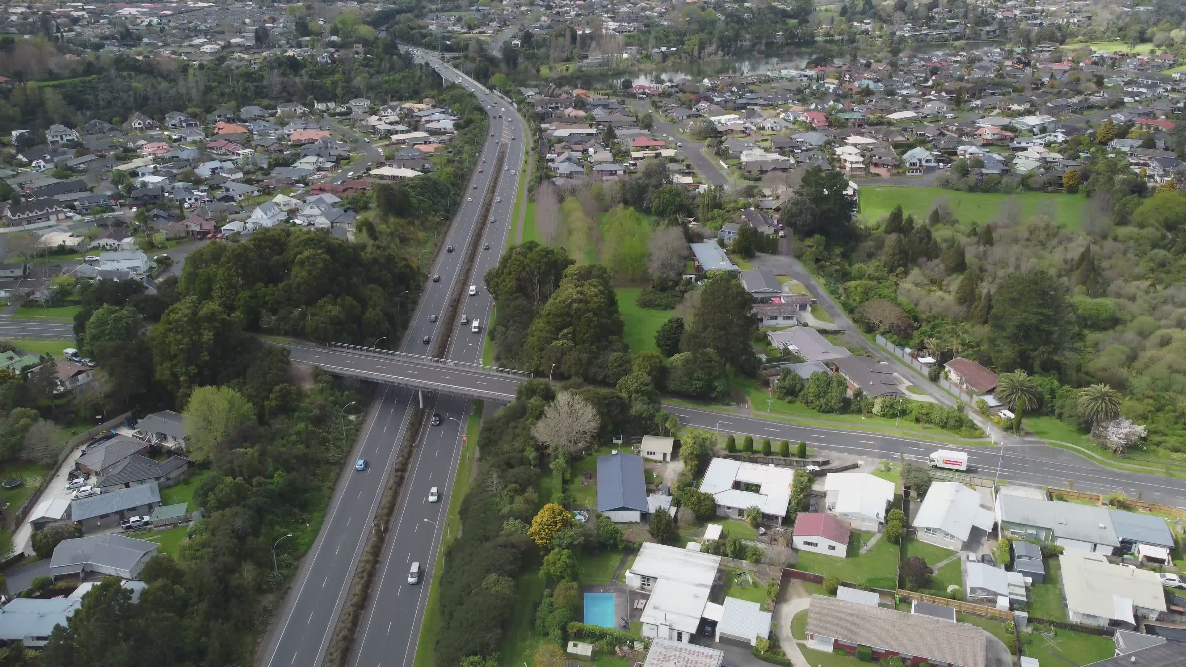 Aerial View of Hamilton, New Zealand Suburbs Free Stock Video Footage ...