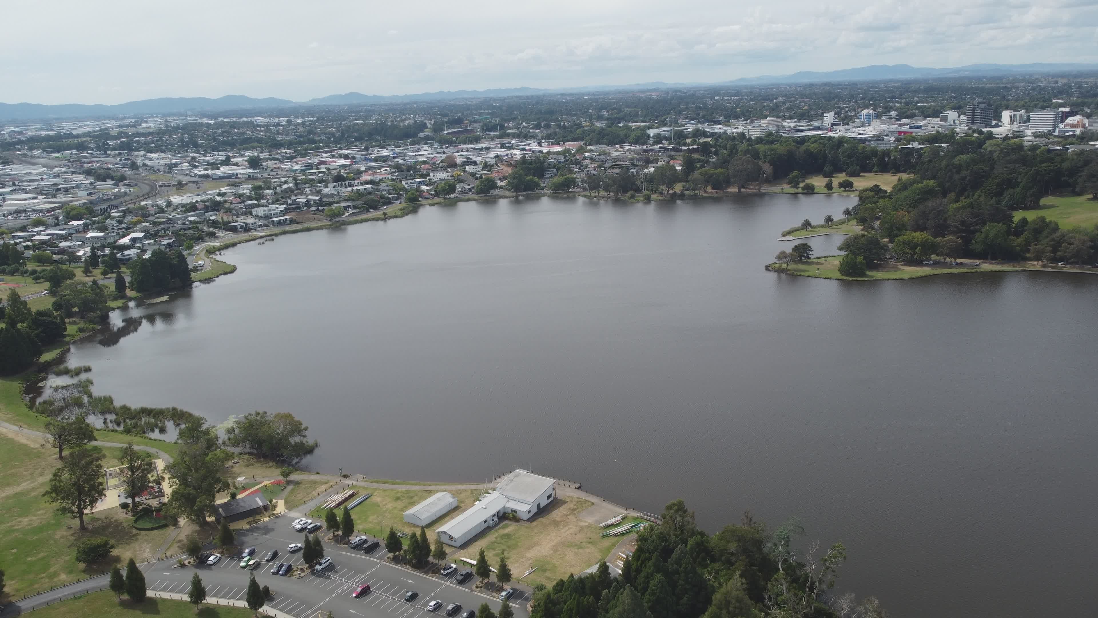 Breathtaking Aerial View of Hamilton, New Zealand Free Stock Video ...