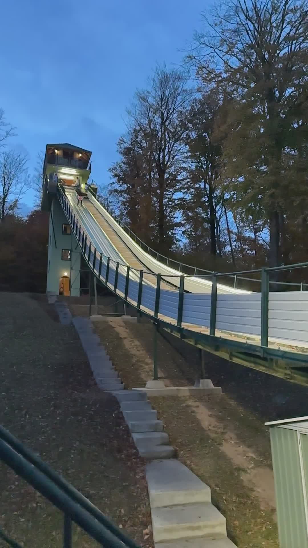 Ski Jump Ramp in Winter Landscape Free Stock Video Footage, Royalty ...