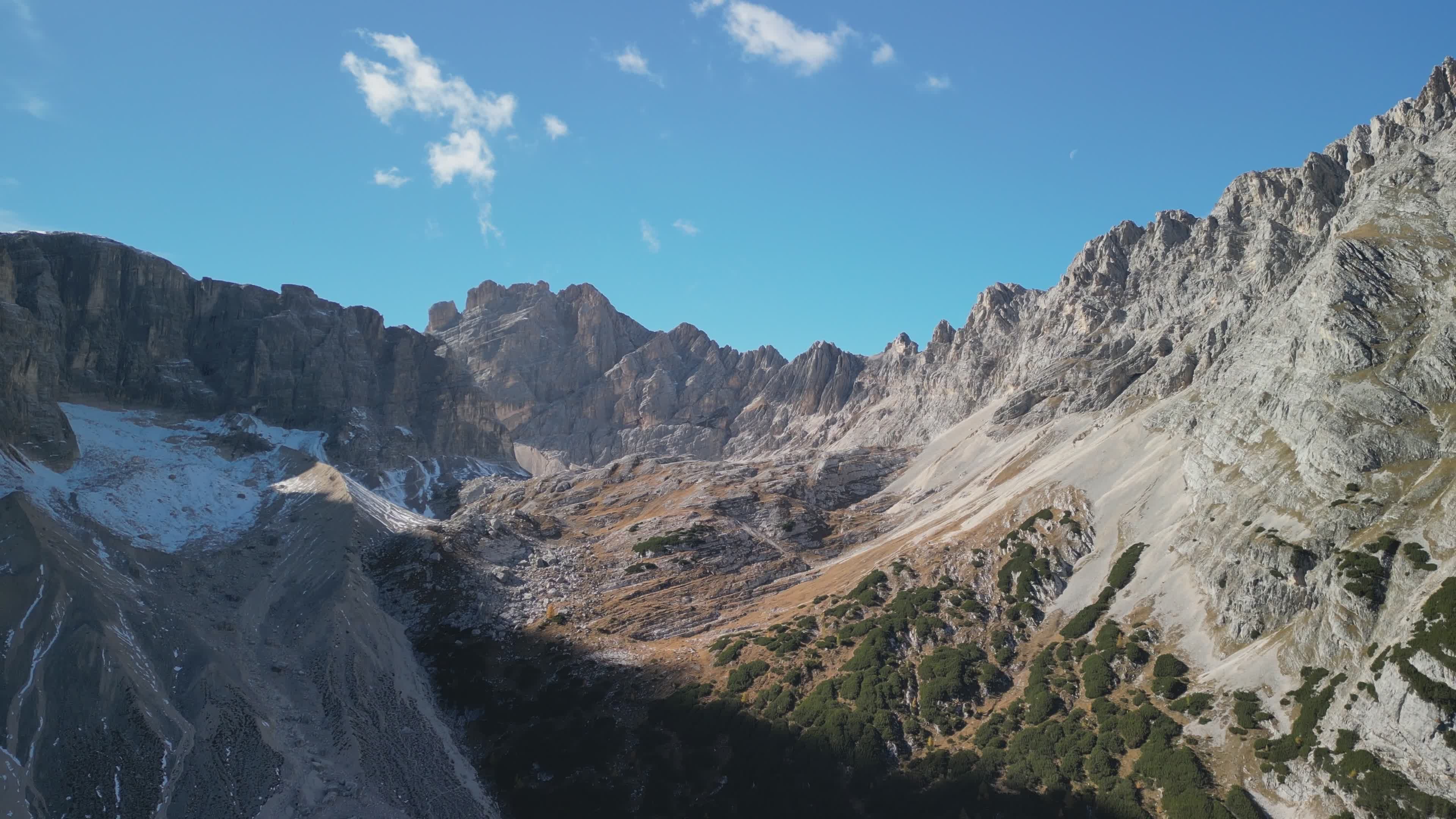 Drone Footage of Dolomites in Autumn Free Stock Video Footage, Royalty ...