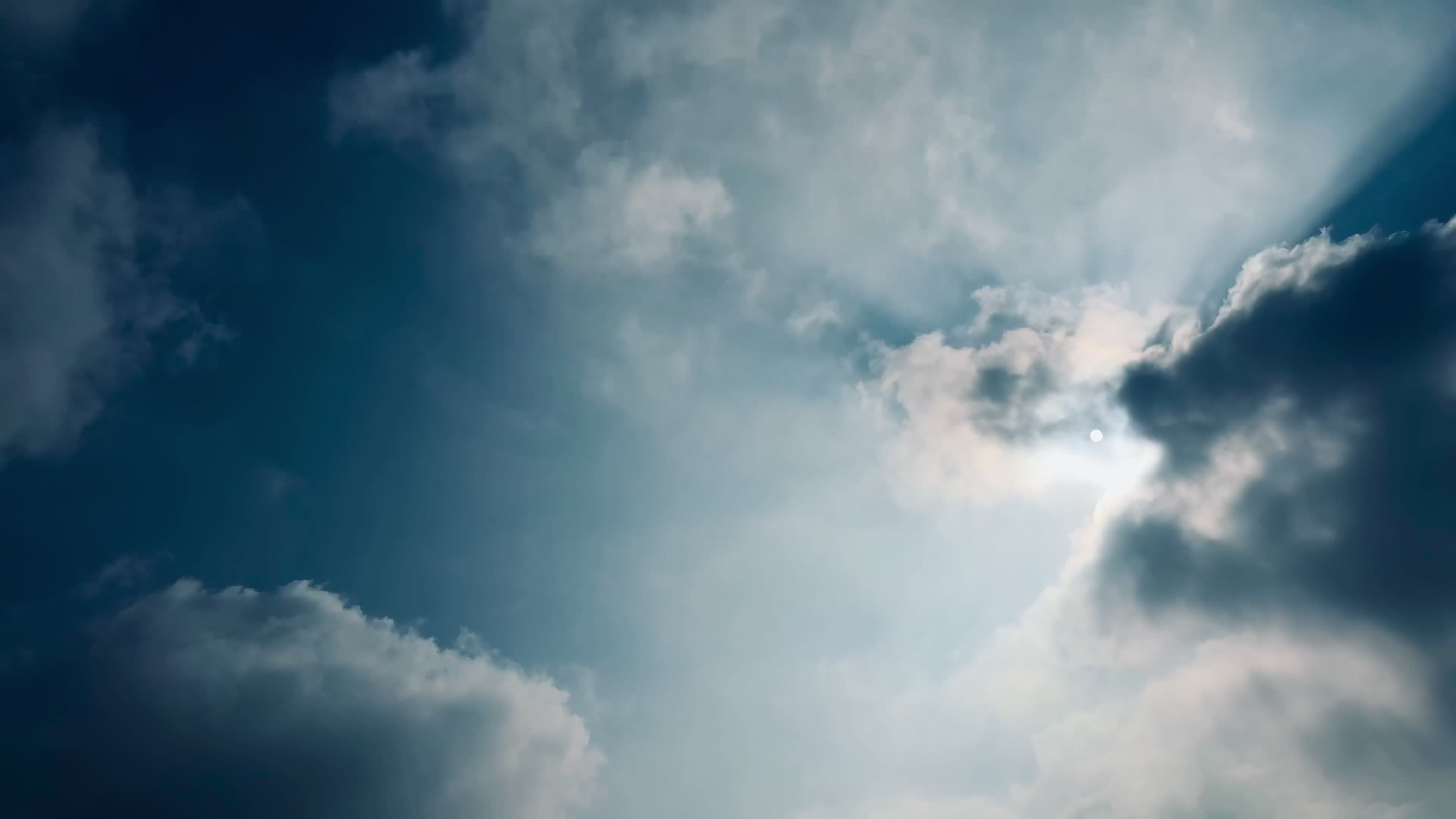 Serene Sky with Soft Clouds and Sunlight Free Stock Video Footage ...