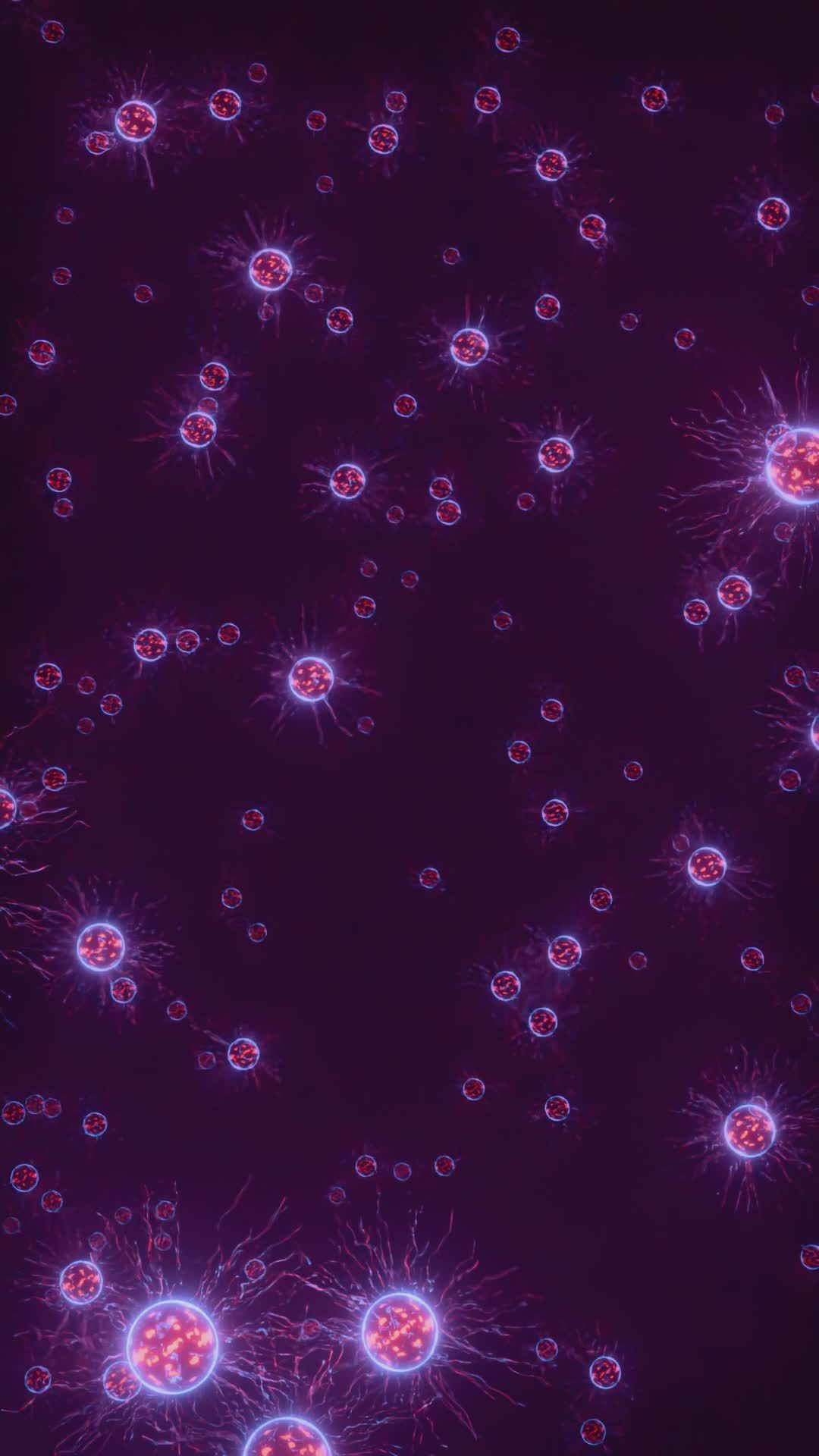 Abstract Purple Cells Background Animation Free Stock Video Footage ...