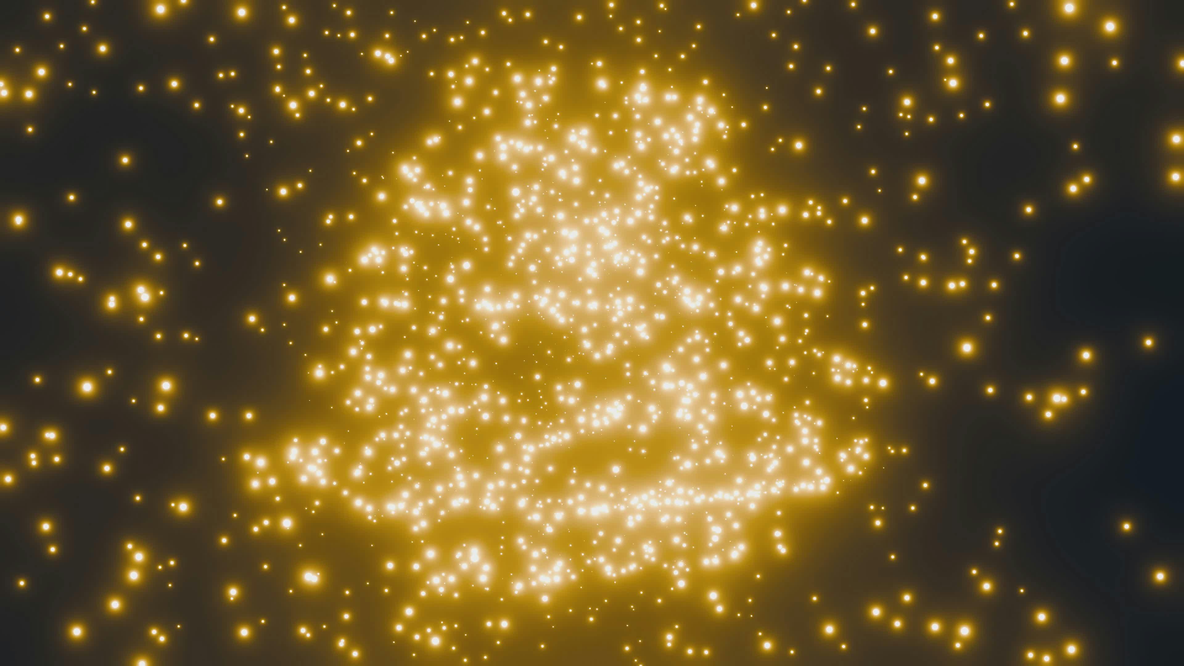 Mesmerizing Christmas Tree Animation with Stars Free Stock Video ...