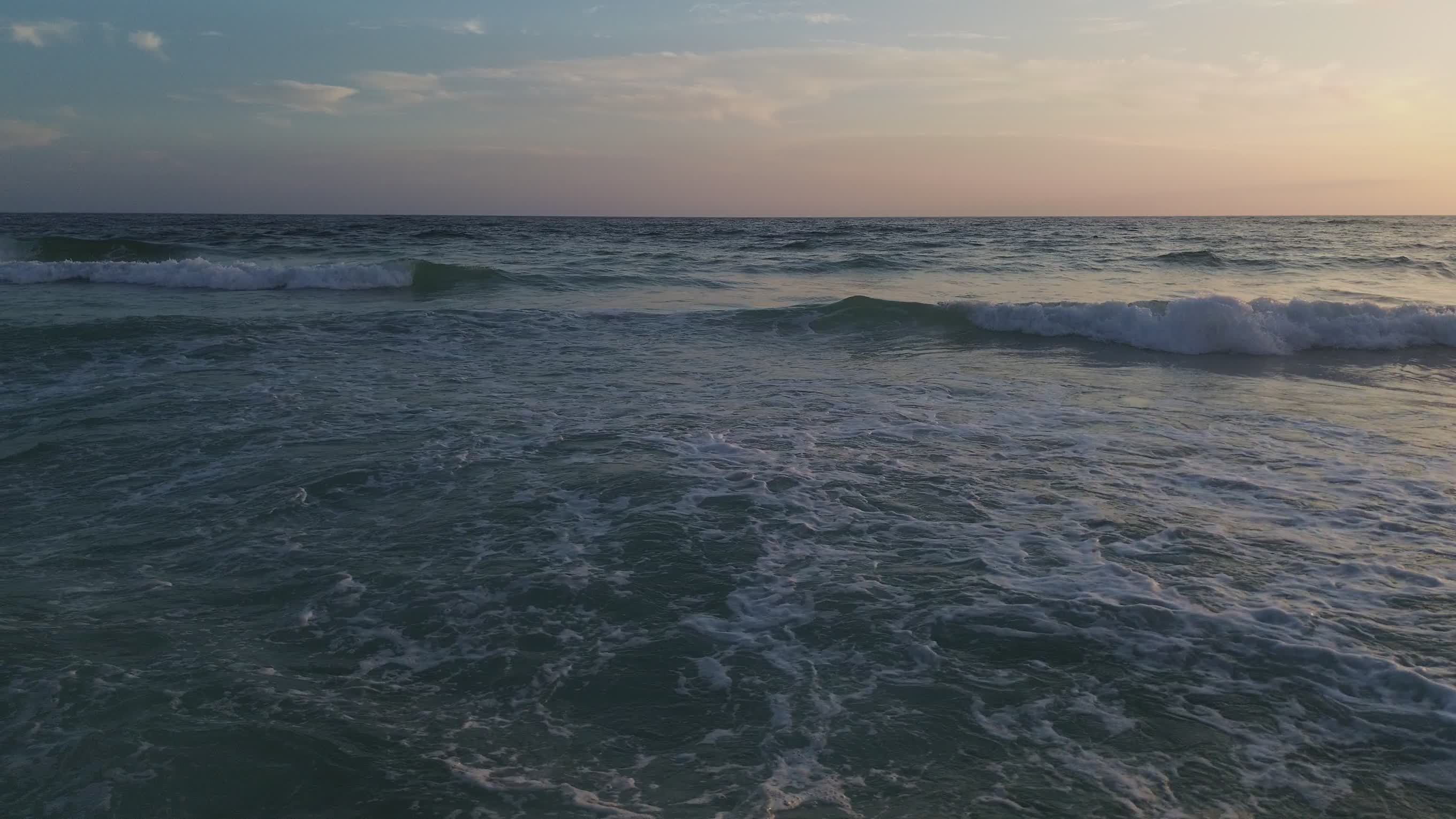 Vibrant Sunset Over Ocean Waves Free Stock Video Footage, Royalty-Free ...