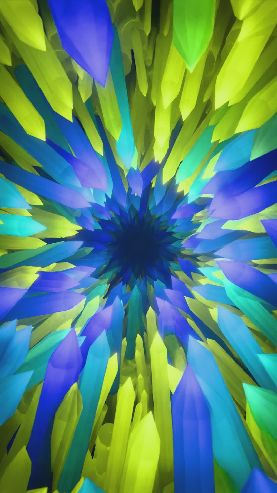 Vibrant Abstract Animation of Colorful Tunnel Free Stock Video Footage ...
