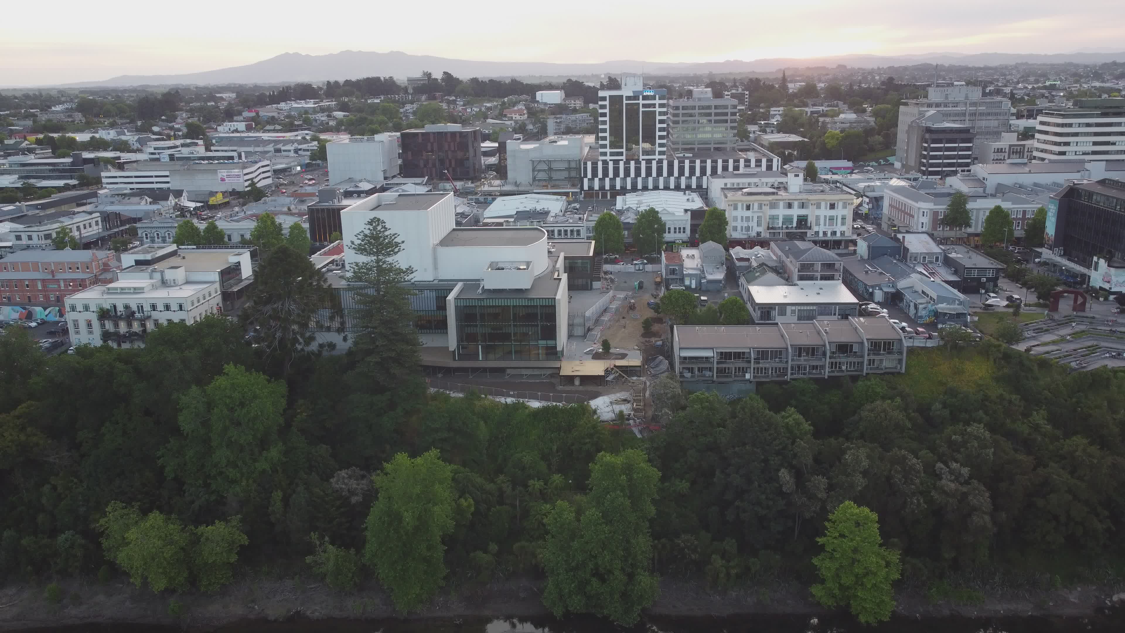 Aerial View of Hamilton Cityscape at Sunset Free Stock Video Footage ...