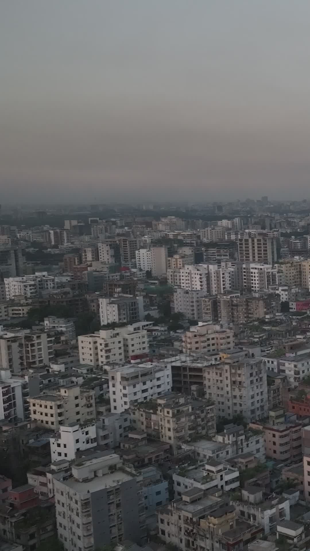 Stunning Aerial View of Dhaka City Skyline Free Stock Video Footage ...