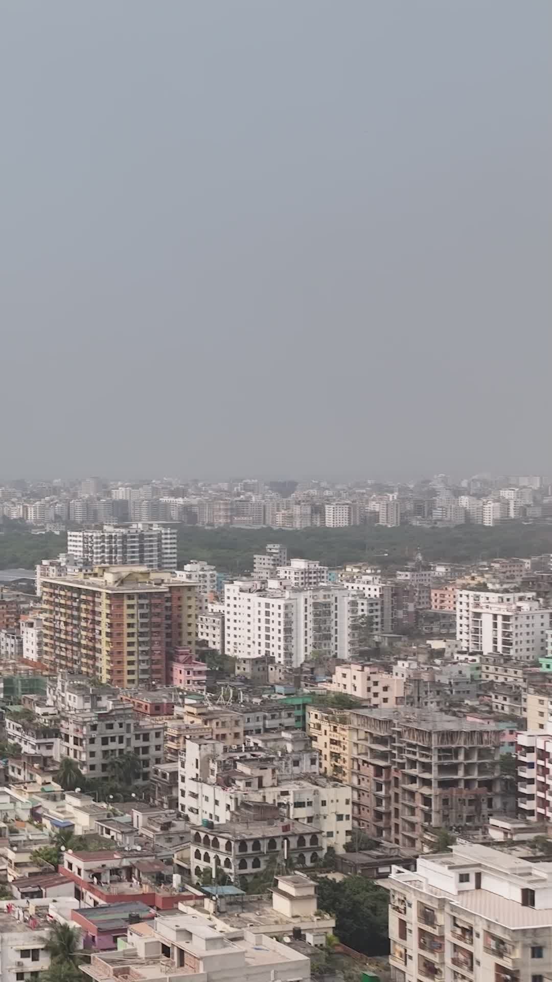 Stunning Aerial View of Dhaka Cityscape Free Stock Video Footage ...