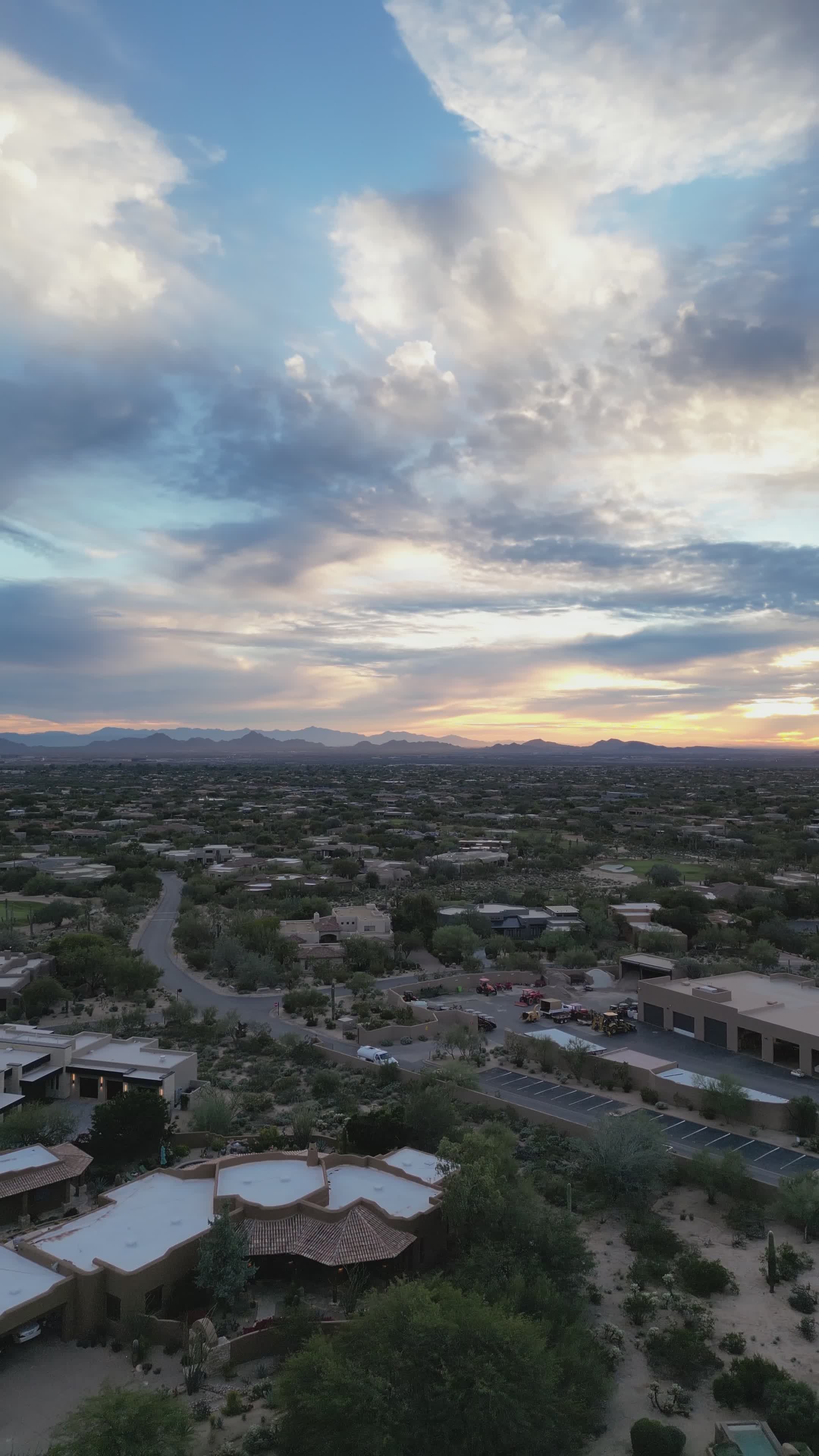 Scenic Drone View of Arizona Mountain Neighborhood Free Stock Video ...