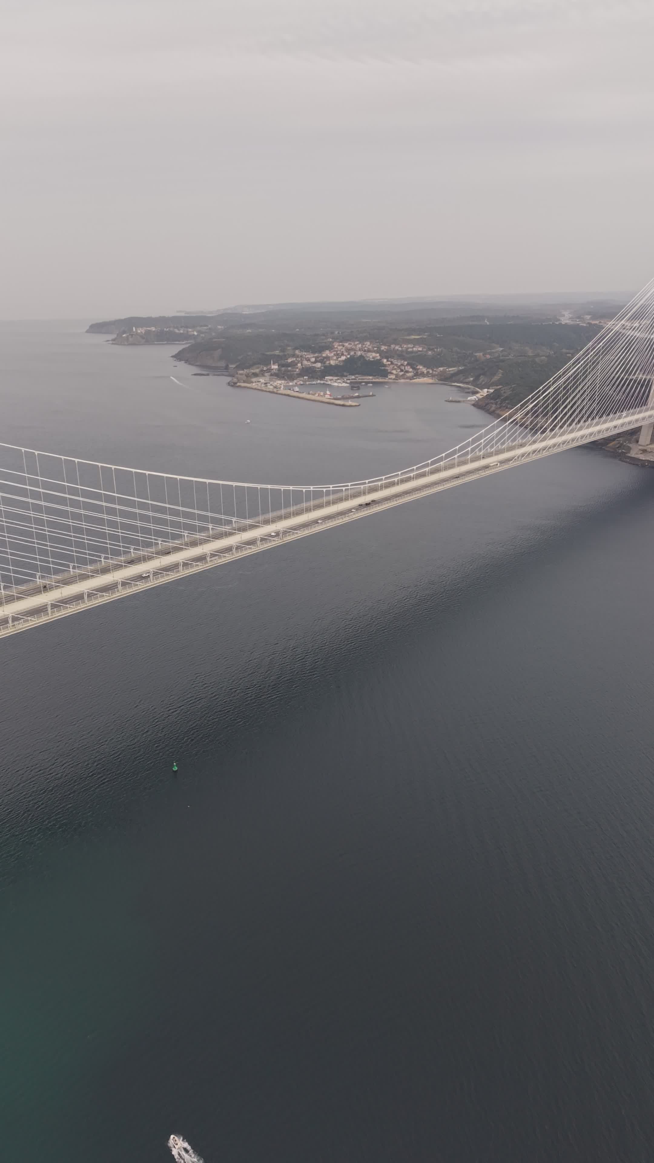 Spectacular Aerial View of Long Ocean Bridge Free Stock Video Footage ...